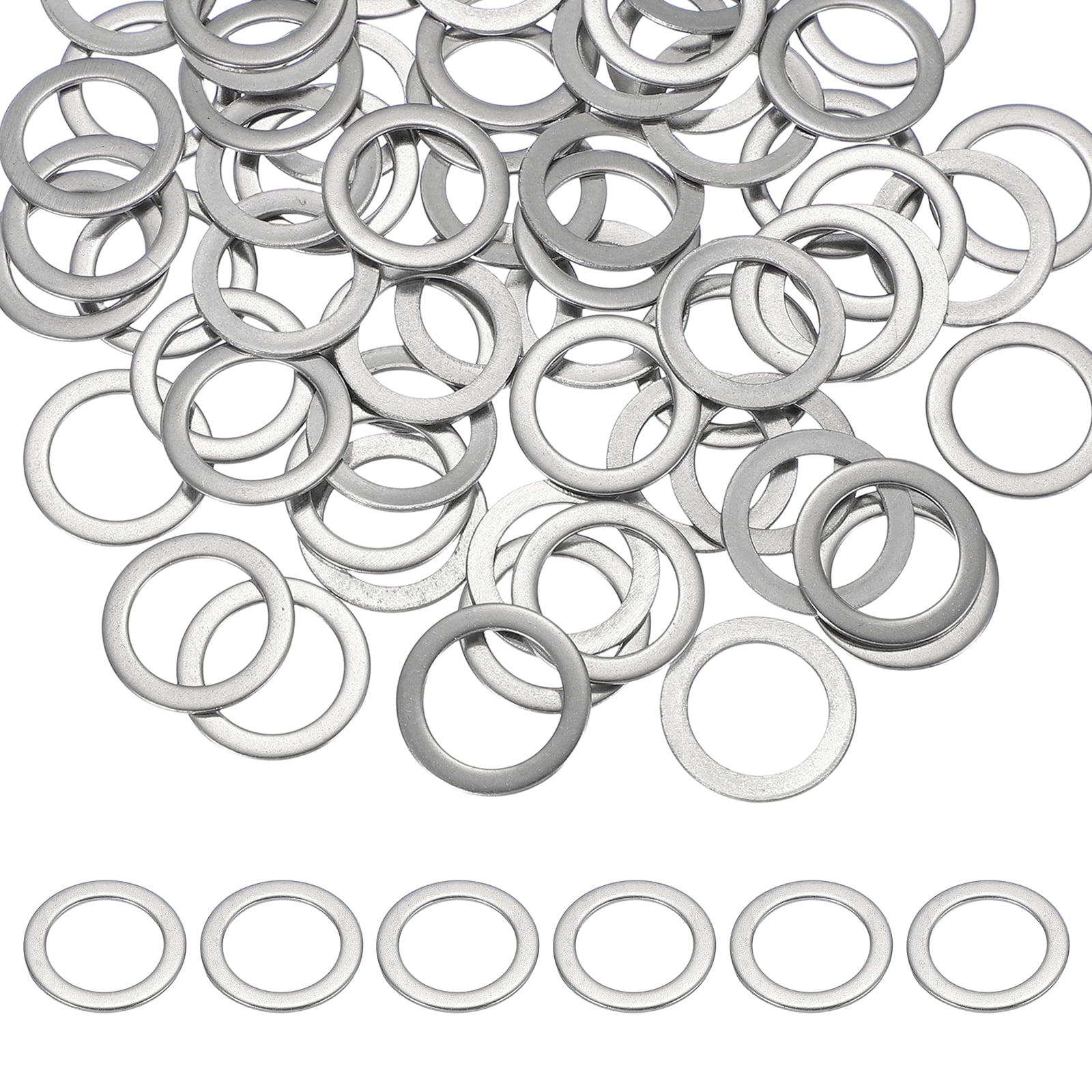 Uxcell M14 x 20mm Metal Screw Washers Set, 66Pcs 304 Stainless Steel ...