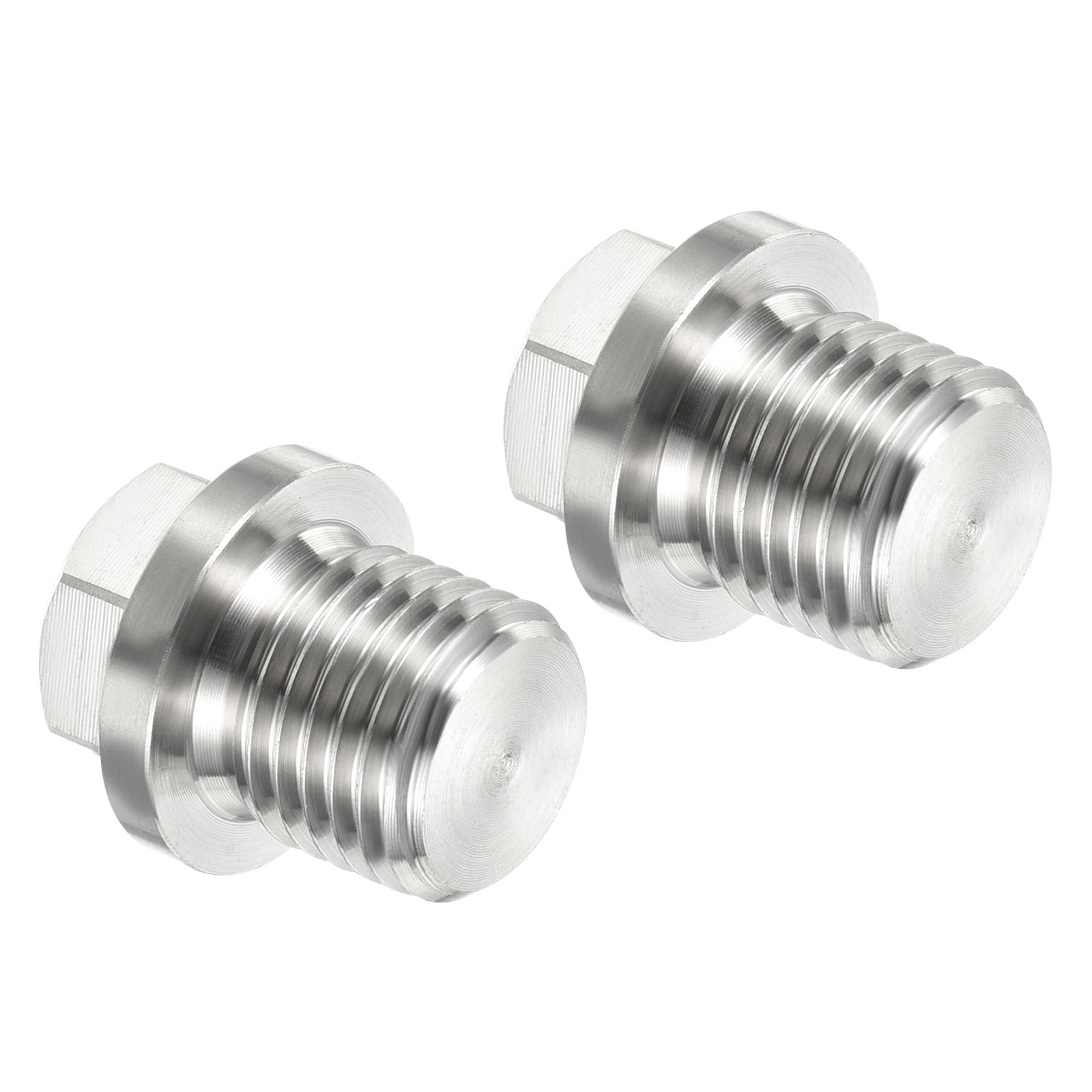 Uxcell M14x1.5 Male Plug Stainless Steel Thread Hex Head Socket Solid ...