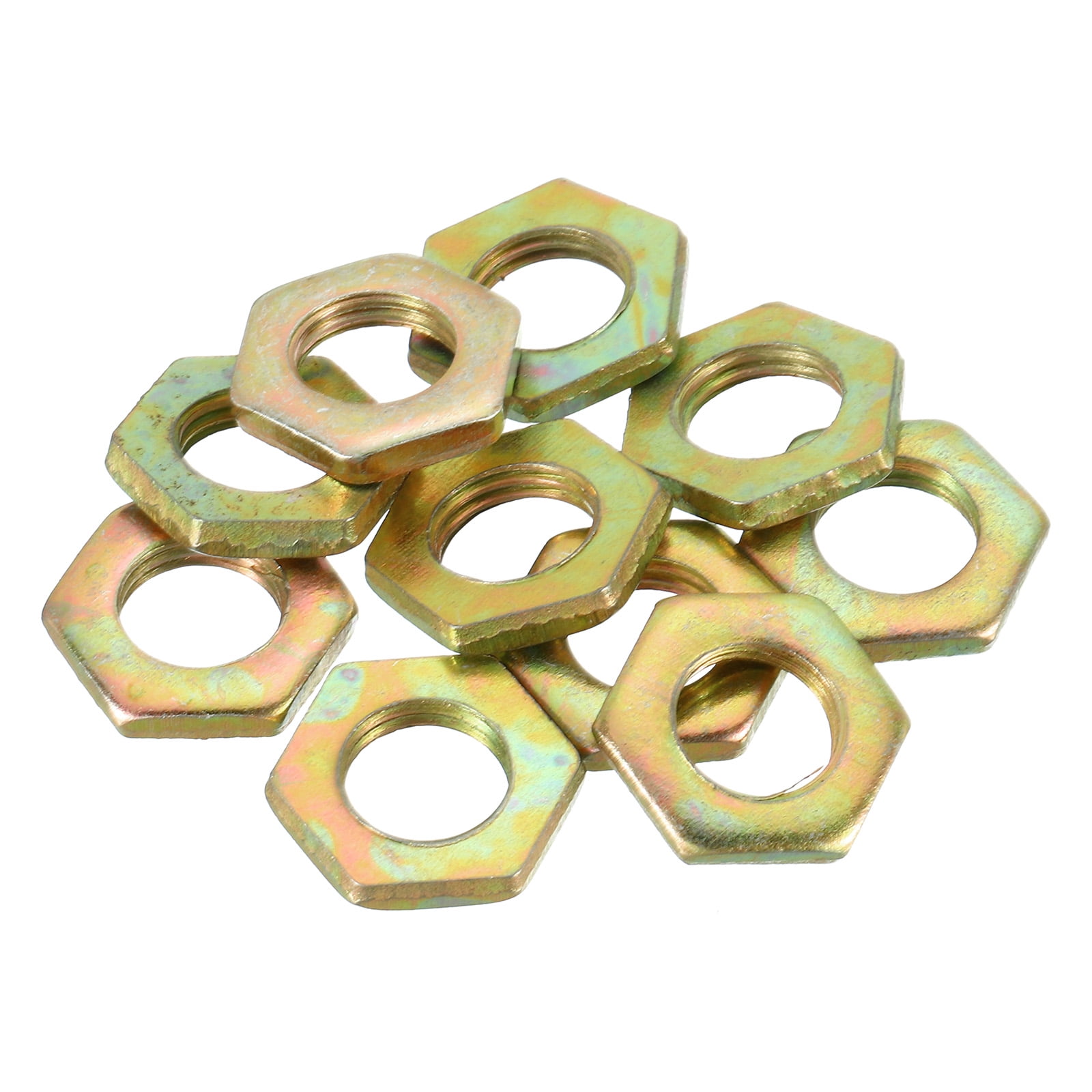 Uxcell M14x1.5 Steel Hex Nuts Zinc Plated Hardware Nuts Screw Bolt ...