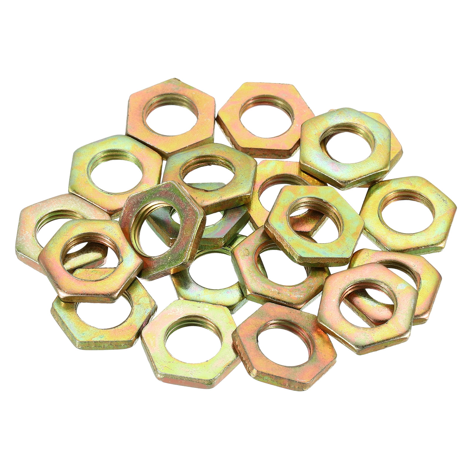 Uxcell M14x1.5 Steel Hex Nuts Zinc Plated Hardware Nuts Screw Bolt ...