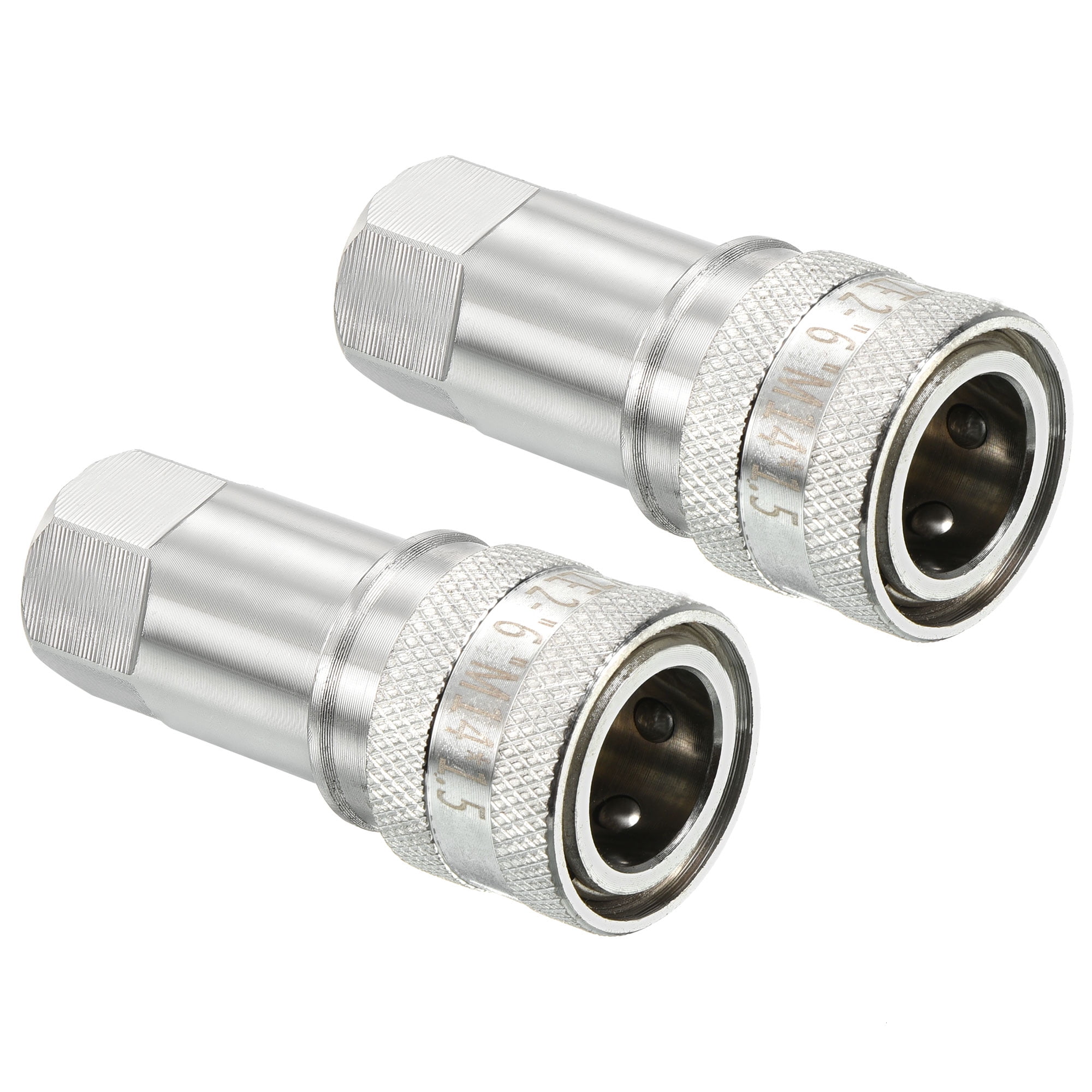 Uxcell M14x1.5mm Female Thread 1.1" OD Pipe Fitting Hydraulic Quick ...