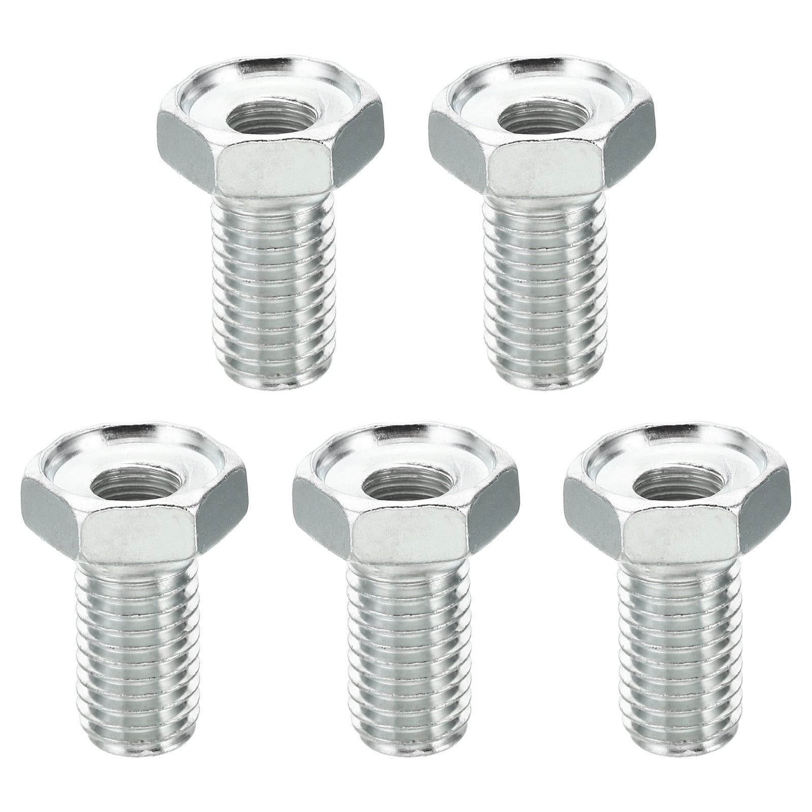 Uxcell M14x2 to M10x1 Hex Thread Reducing Connector, 5 Pack Hollow ...