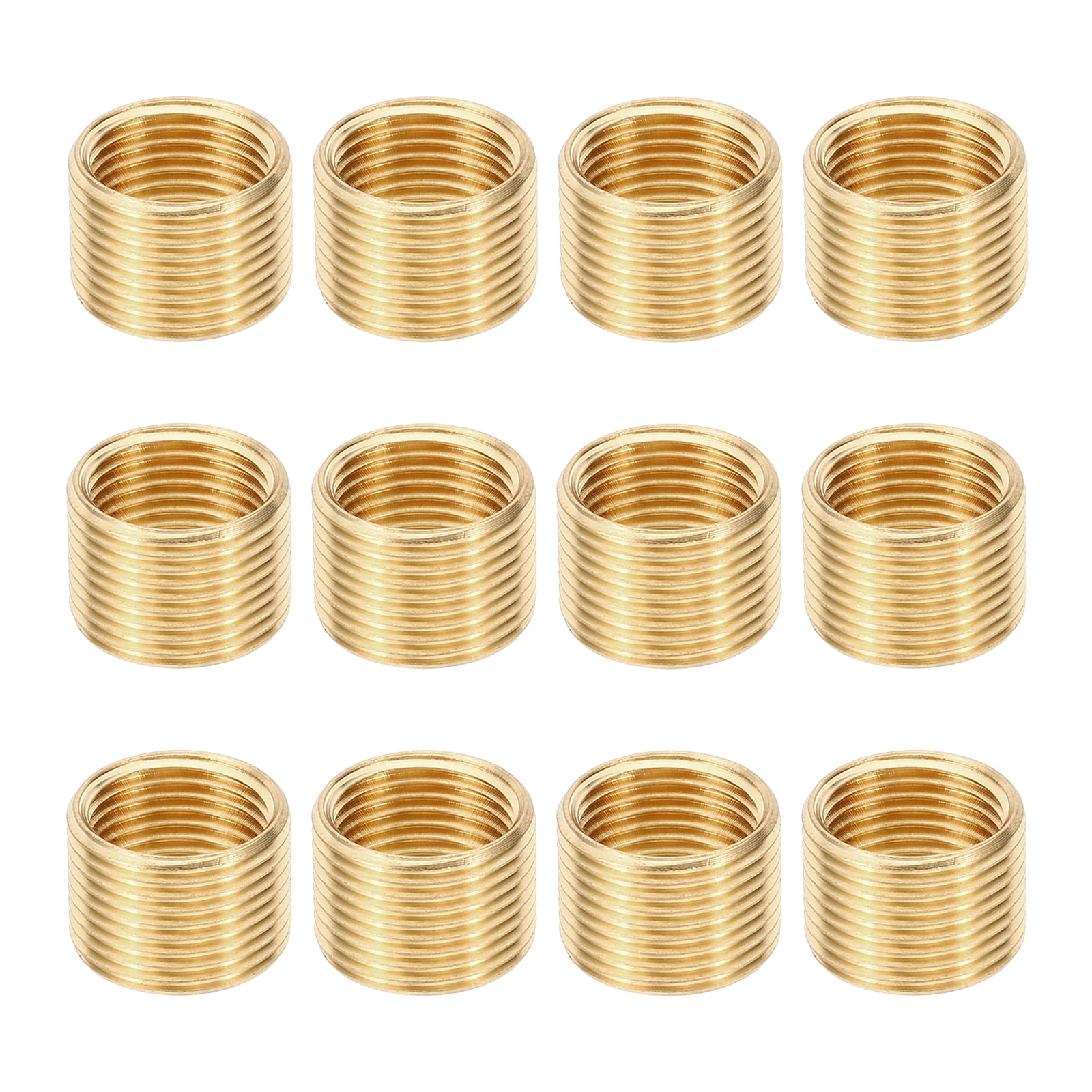 Uxcell M14xM12x10mm Brass Thread Adapter Reducer Thread Reducing Nuts ...