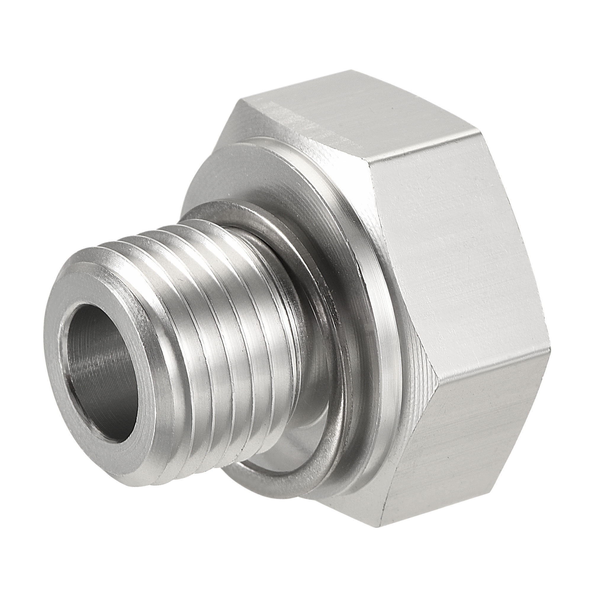 Uxcell M16 Male to 1/8 PT Female Stainless Steel Pipe Fitting Reducing ...