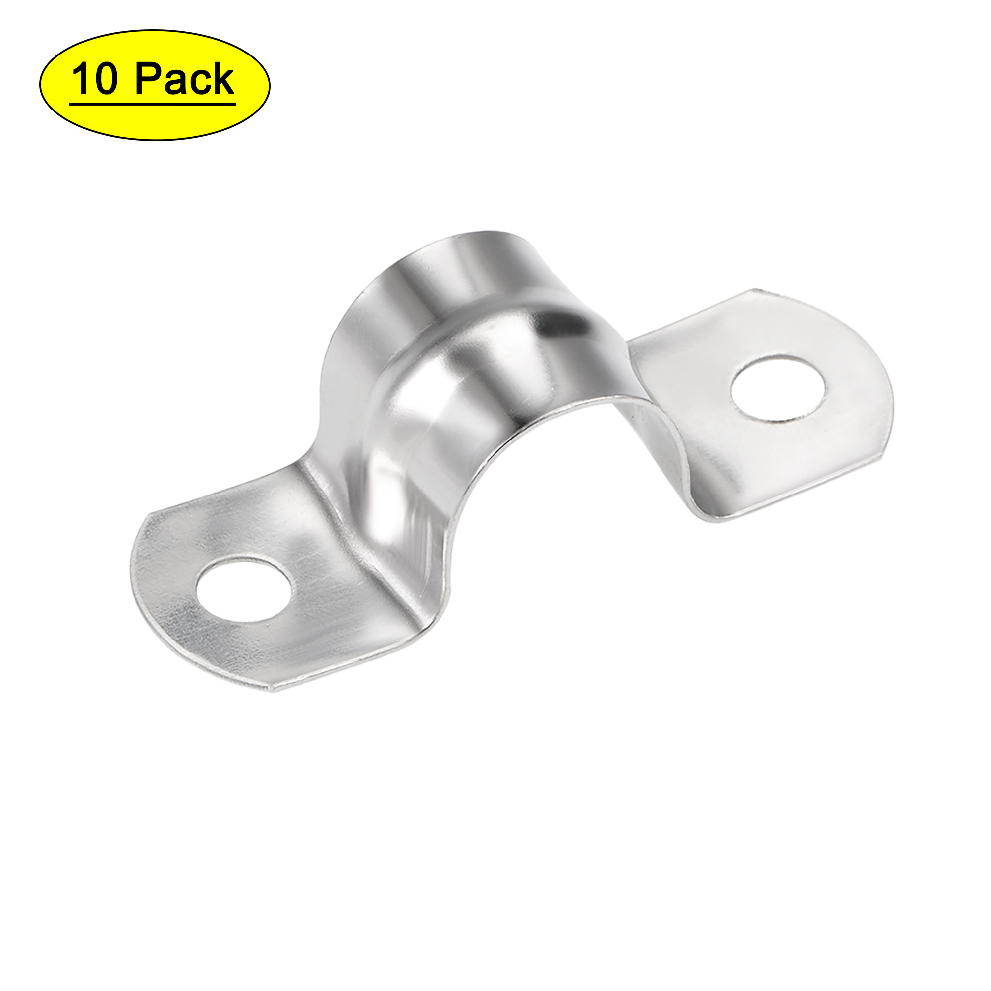 Uxcell M16 U Shaped Conduit Clamp Saddle Strap Tube Pipe Clip Stainless ...