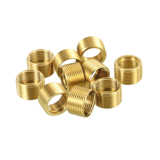 Uxcell M16 to M14 Sleeve Reducing Nut 10mm Long Threaded Hollow Tube ...