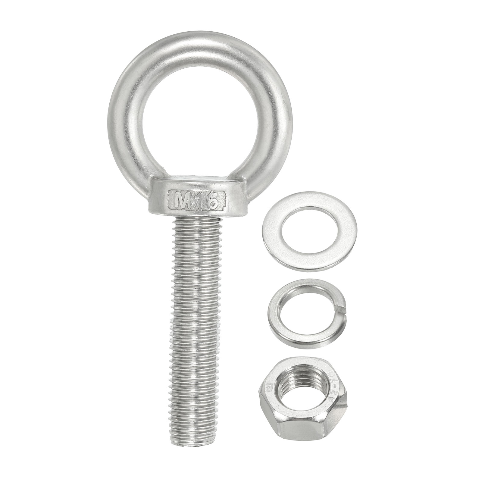 Uxcell M16 x 60mm Lifting Shoulder Eye Bolt Stainless Steel Lifting ...