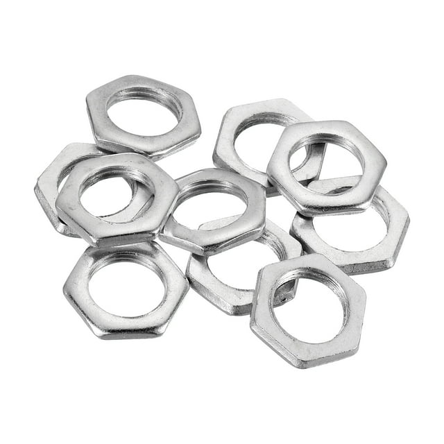 Uxcell M16x1.5 Steel Hex Nuts Zinc Plated Hardware Nuts Screw Bolt ...
