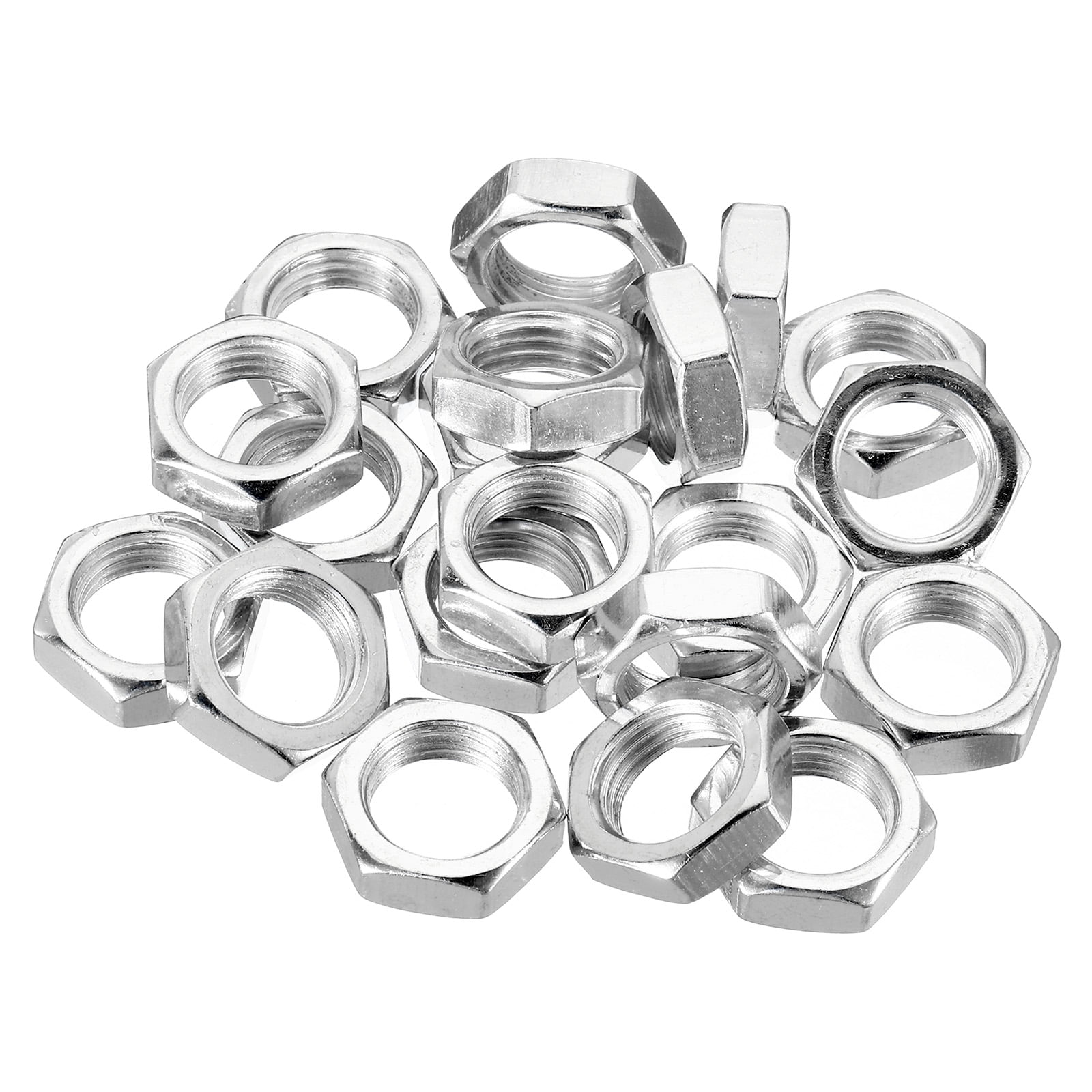 Uxcell M16x1.5 Steel Hex Nuts Zinc Plated Hardware Nuts Screw Bolt ...
