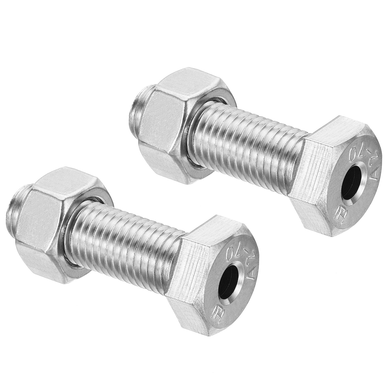 Uxcell M16x50mm Hollow External Hexagon Screw Cylindrical Lamp ...
