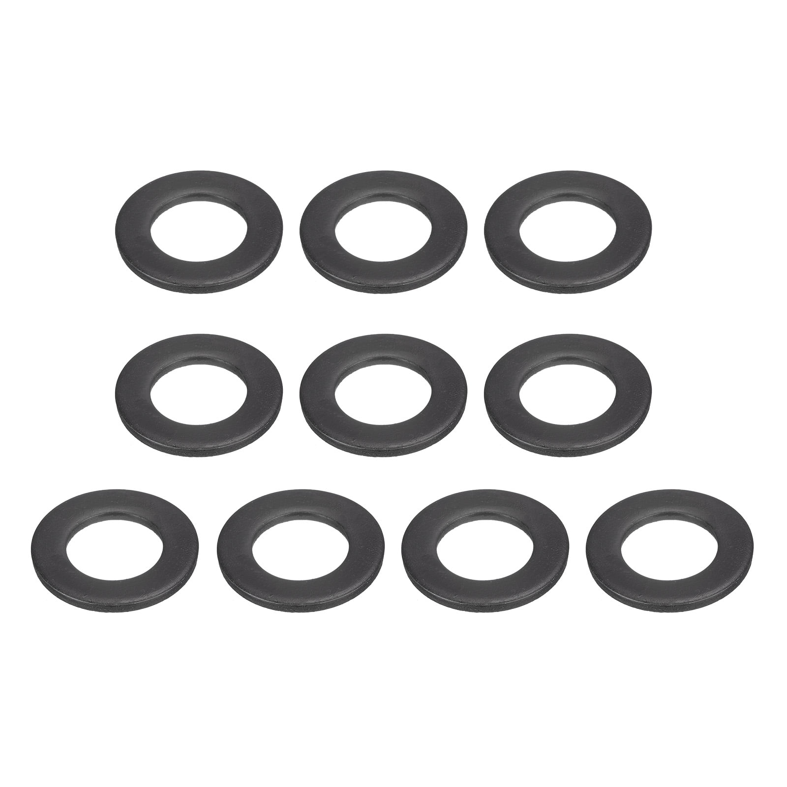 Uxcell M18 Carbon Steel Flat Washer, 19x33.7x2.8mm Black Oxidized Grade ...