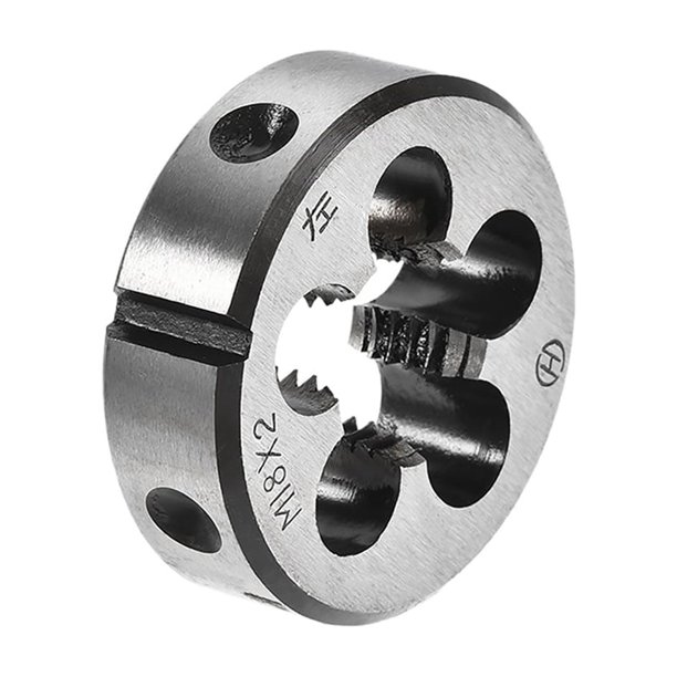 Uxcell M18 x 2 Metric Left Hand Alloy Tool Steel Machine Thread Round ...