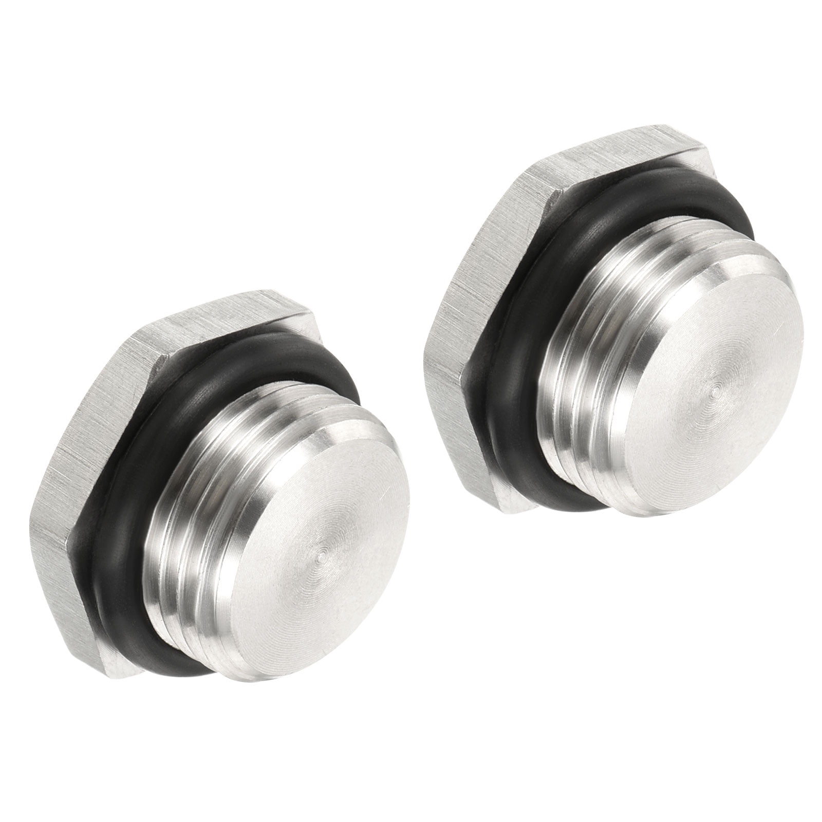 Uxcell M18x1.5 Male Plug Stainless Steel Thread Hex Head Socket Pipe ...