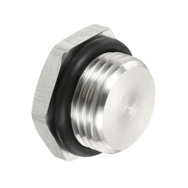 Uxcell M18x1.5 Male Plug Stainless Steel Thread Hex Head Socket Pipe ...