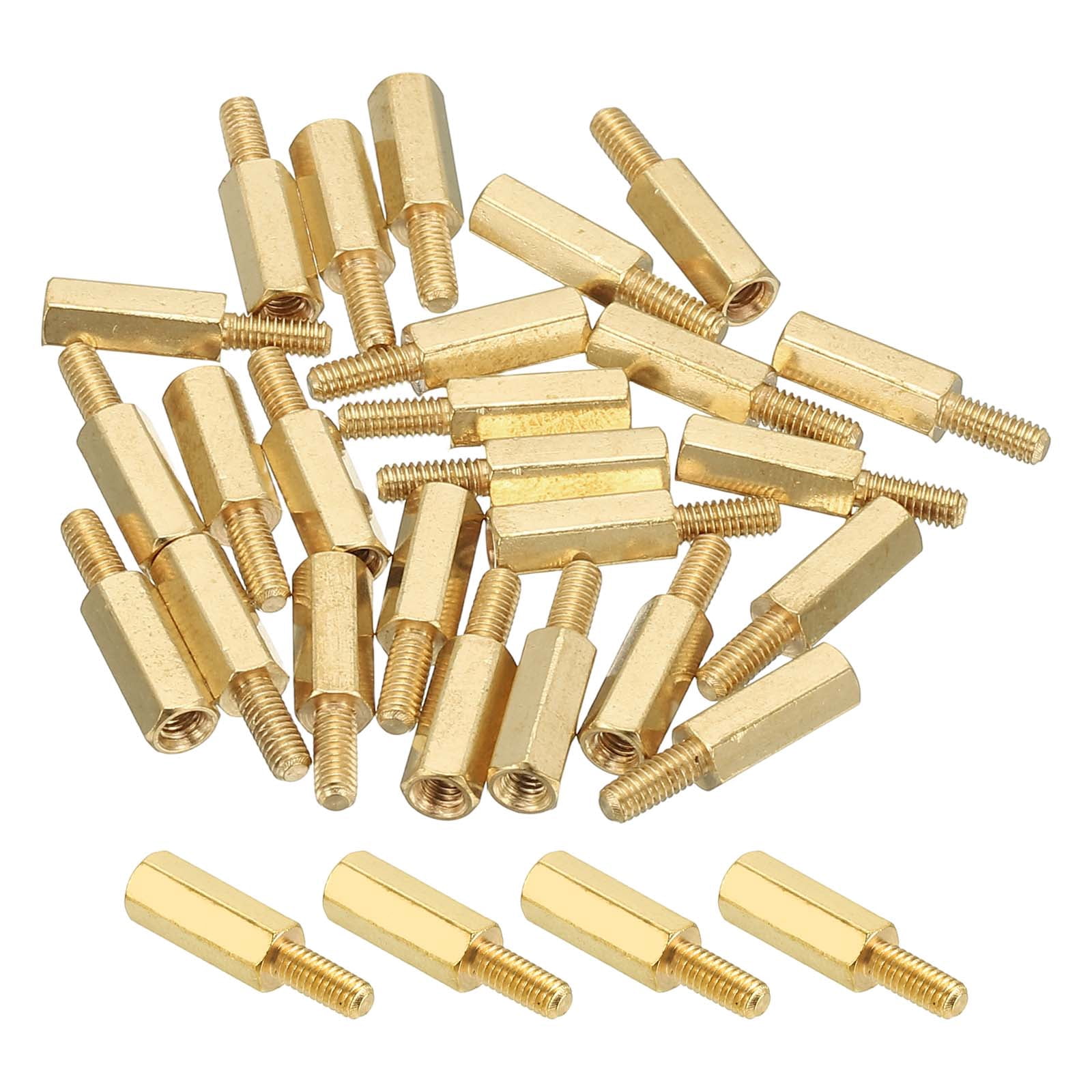 Uxcell Brass Hex Standoff, PCB Motherboard Spacer Screws for Drone ...