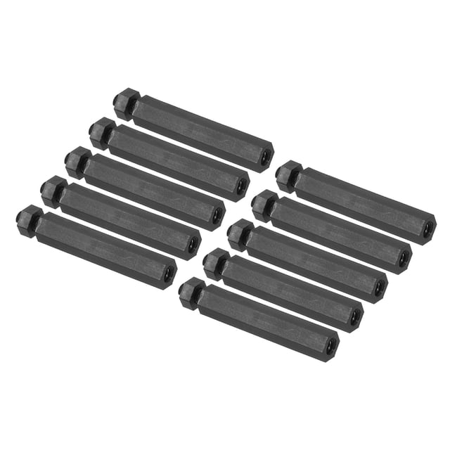 Uxcell M2.5 Nylon Hex Standoff Screws Nuts, 1Set/50Pack PCB Male Female ...