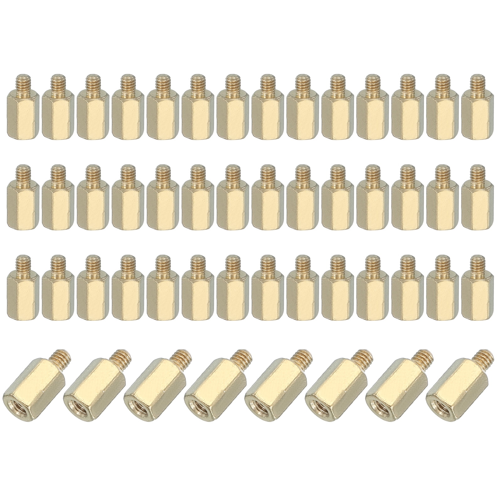 Uxcell M2.5 x 15+6 mm Female Thread Hex Brass PCB Standoff, 20 Pcs for ...