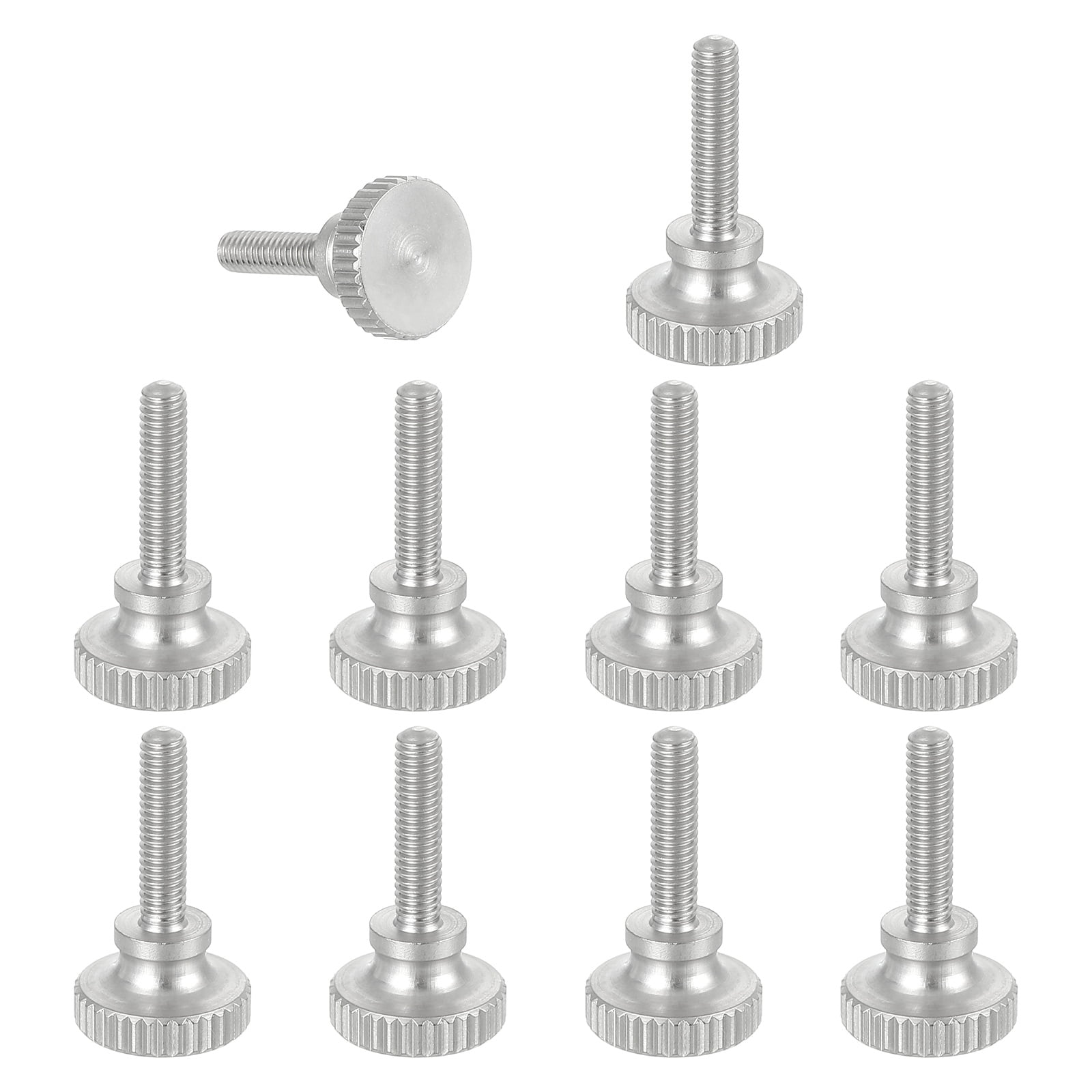 Uxcell M2.5x12mm Vernier Caliper Screws, 304 Stainless Steel Flat Head Shoulder Thumb Screws ...