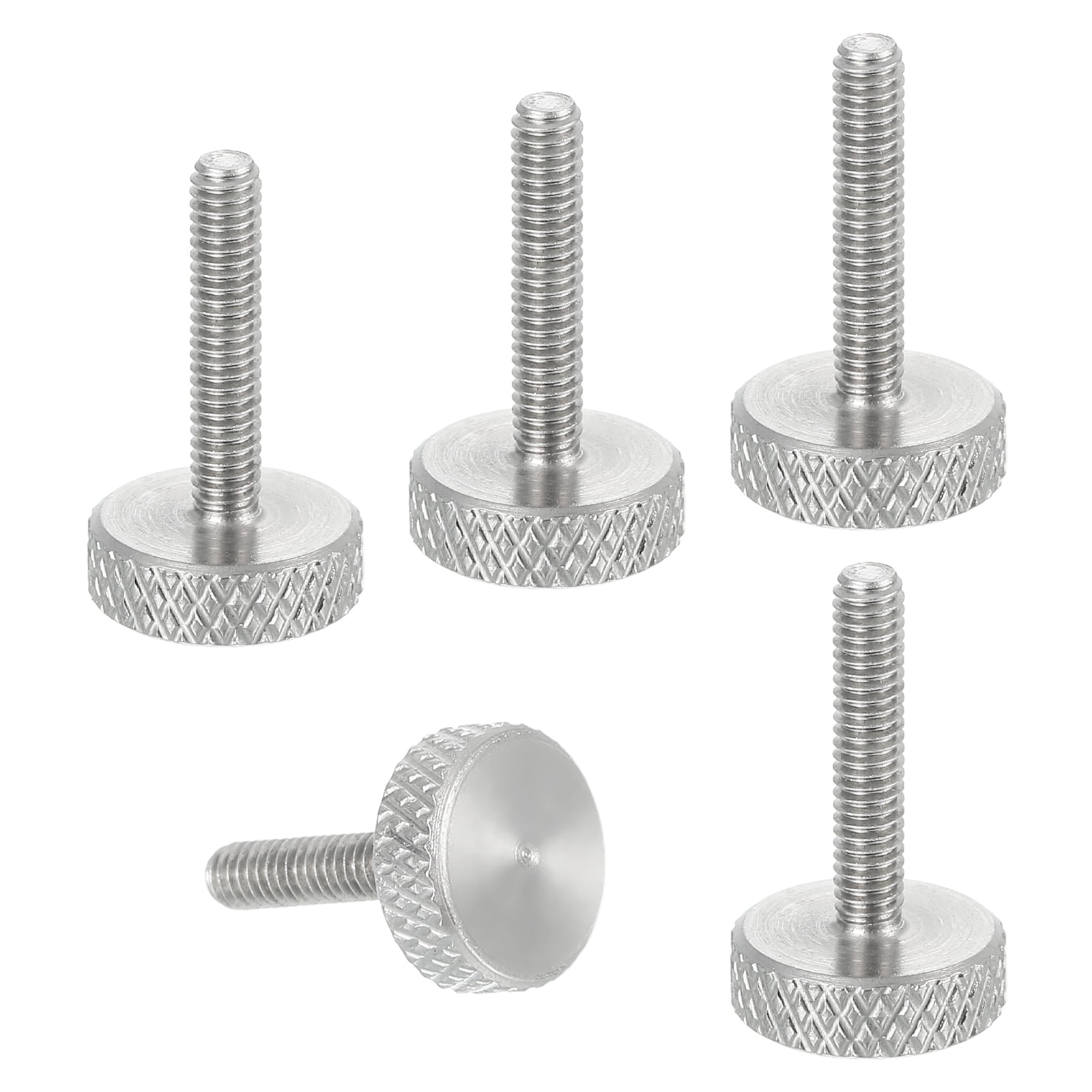 Uxcell M2.5x12mm Vernier Caliper Screws, 304 Stainless Steel Flat Head Thumb Screws Metric ...