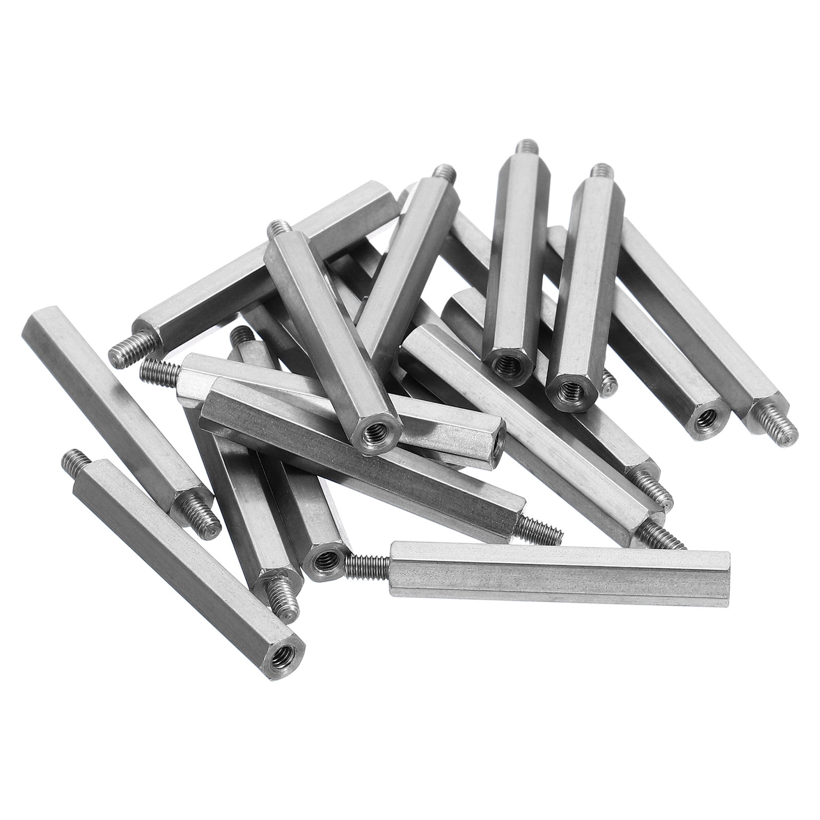 Uxcell M2.5x30mm+4mm Male-Female Hex Standoff Screws, Stainless Steel PCB Standoffs for ...