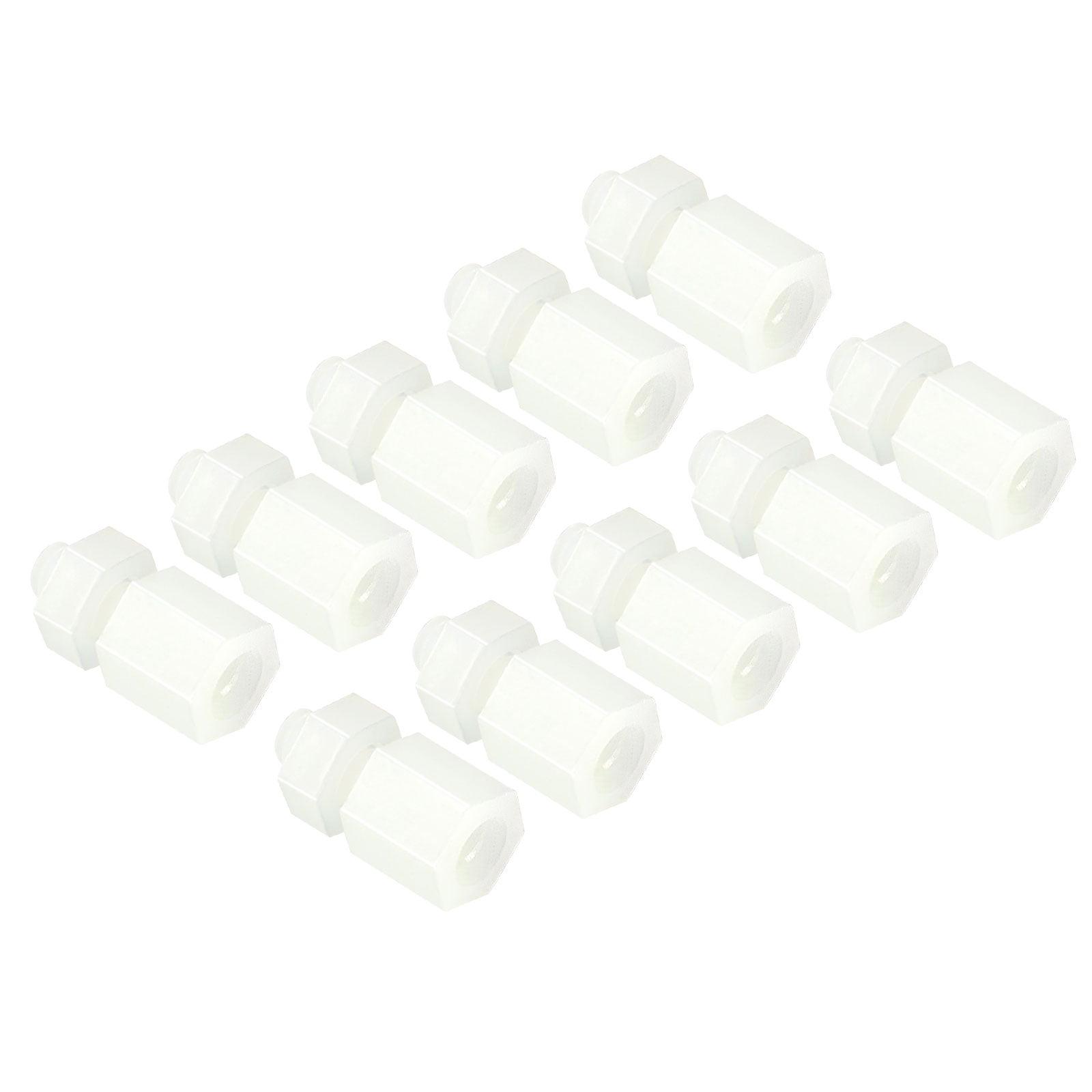 Uxcell M2.5x5+5mm Nylon Hex Spacer Standoffs PCB Standoff Screws Nuts ...
