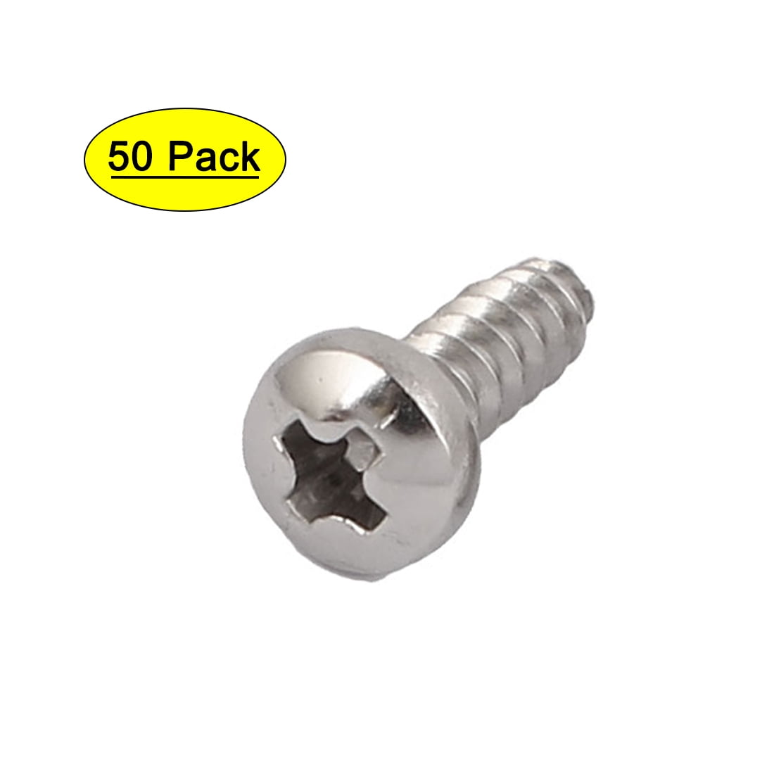 Uxcell M2.9x9.5mm 316 Stainless Steel Round Pan Head Self Tapping ...