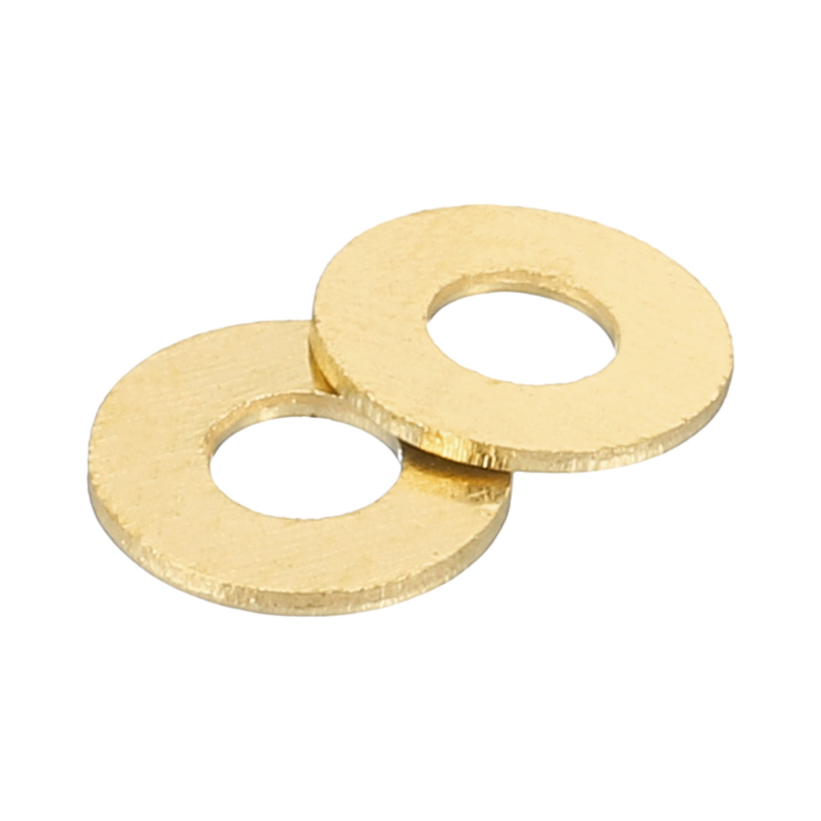 Uxcell M2 Flat Washer, 500 Pack Brass Ring Washers 5mm OD 0.4mm T ...