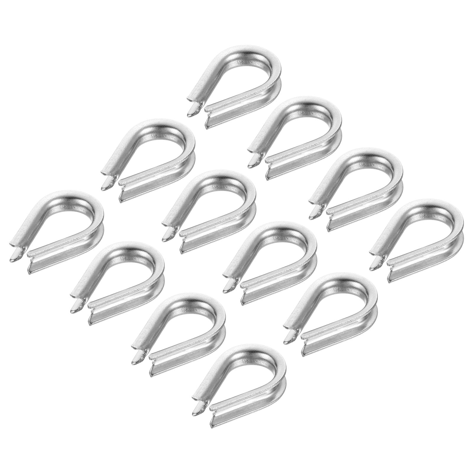 Uxcell M2 Stainless Steel Thimble, 50 Pack Wire Rope Thimbles for 1/16 ...