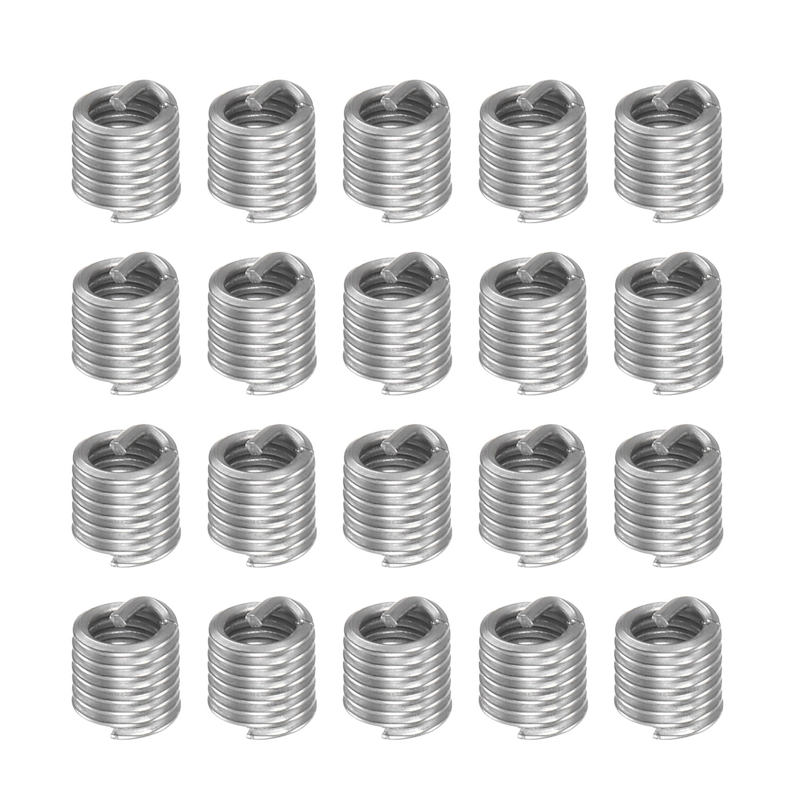 Uxcell M2 x 0.4 2D 4mm 304 Stainless Steel Wire Thread Insert Threaded ...
