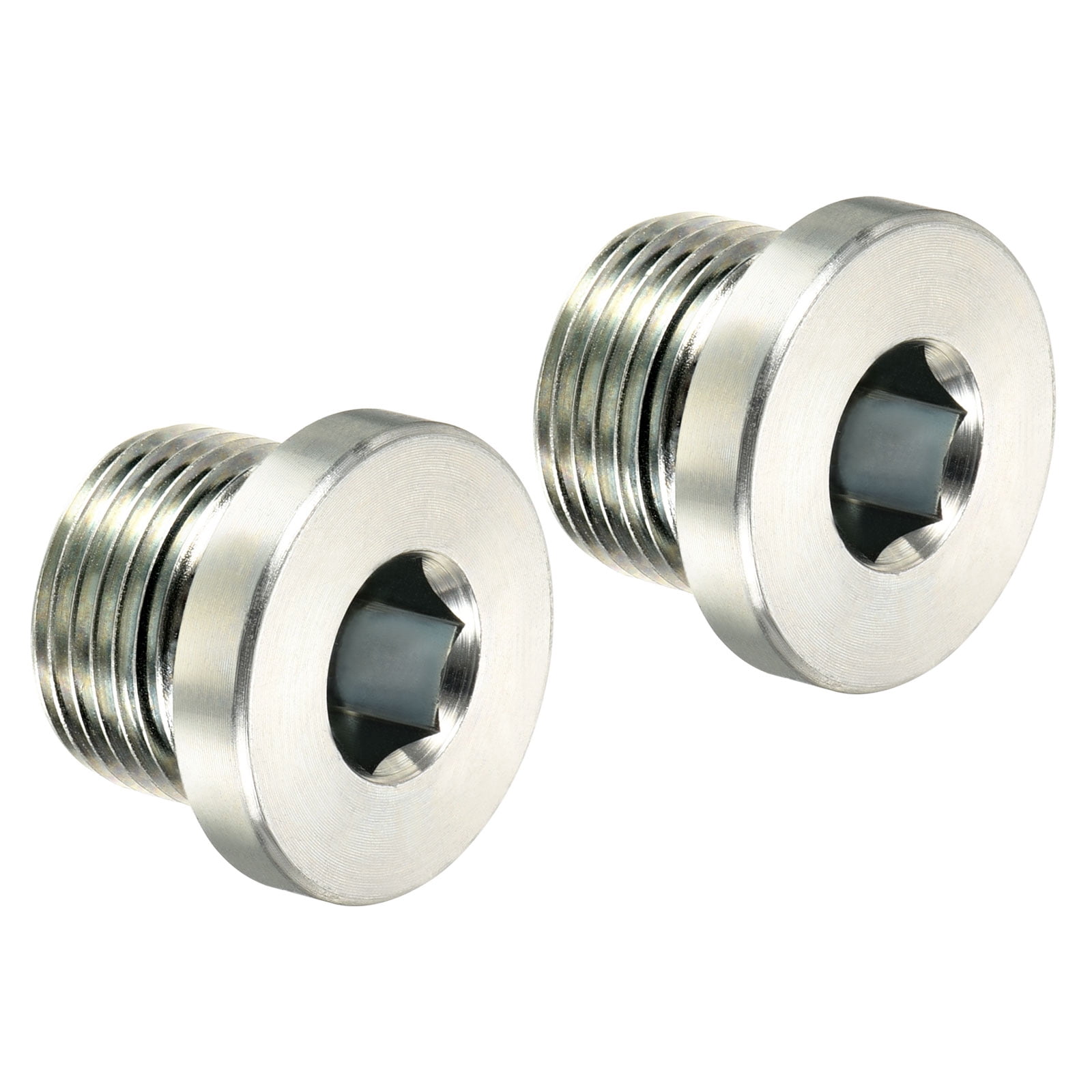 Uxcell M20*1.5 Internal Hex Head Pipe Fitting Plug, 2 Pack Male Thread ...