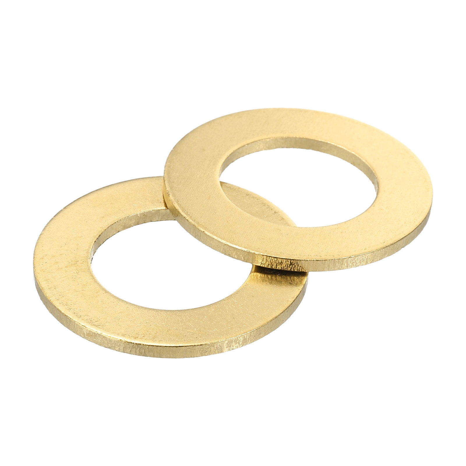 Uxcell M20 Flat Washer, 5 Pack Brass Ring Washers 36mm OD 2mm T Sealing ...