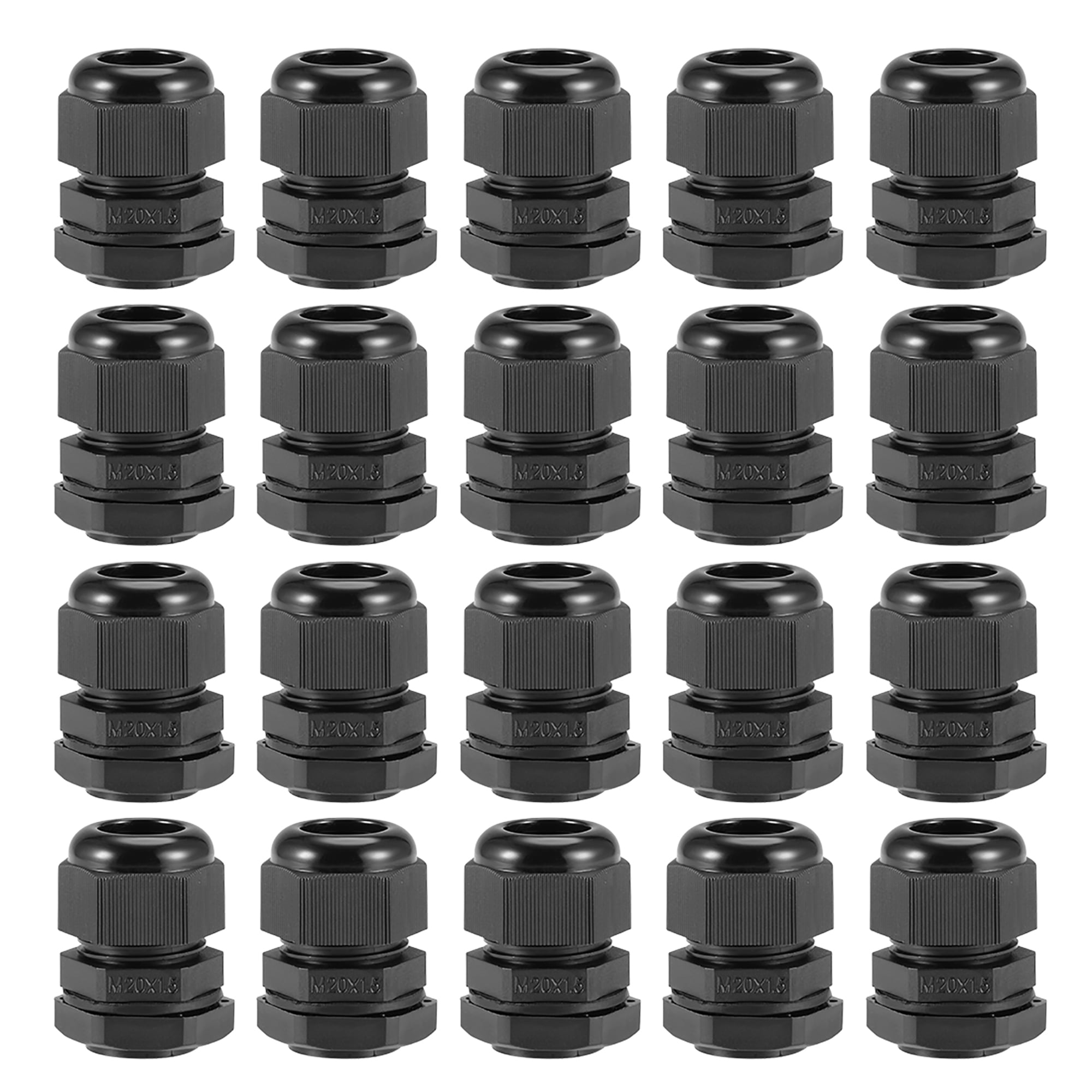 Uxcell M20x1.5 Cable Gland 6mm-12mm Wire Hole Waterproof Nylon Joint ...