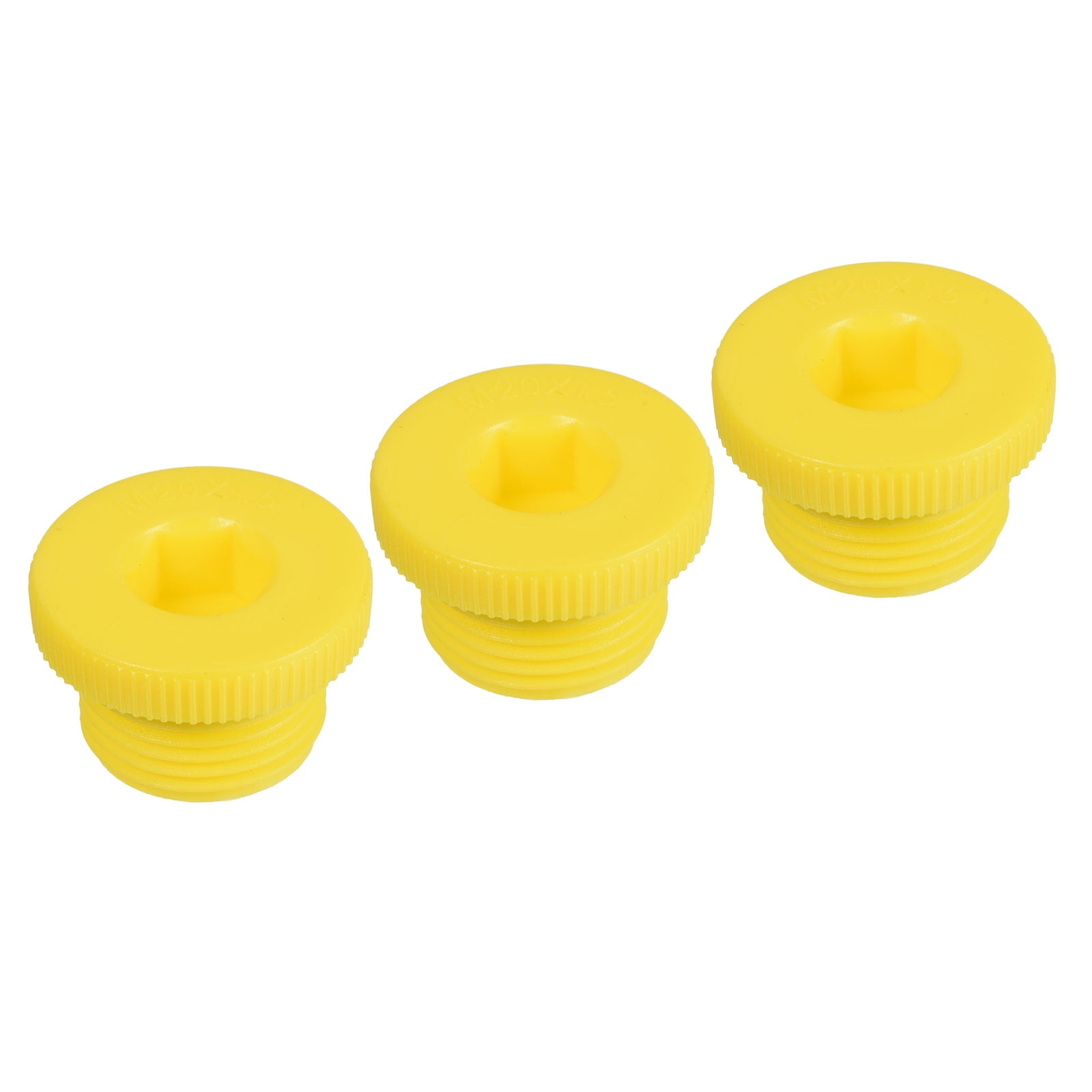 Uxcell M20x1.5 Hold Plugs Plastic Male Threaded Hex Socket End Cap ...