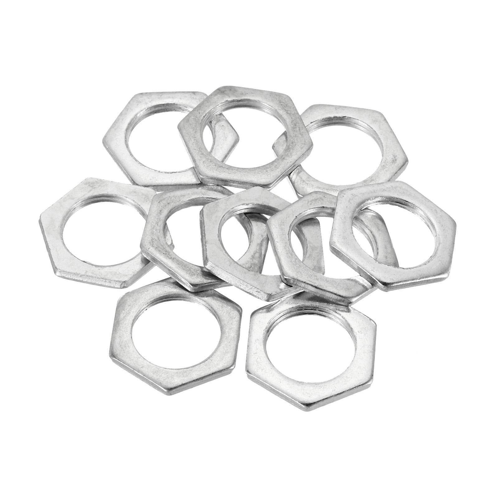 Uxcell M20x1.75 Steel Hex Nuts Zinc Plated Hardware Nuts Screw Bolt ...