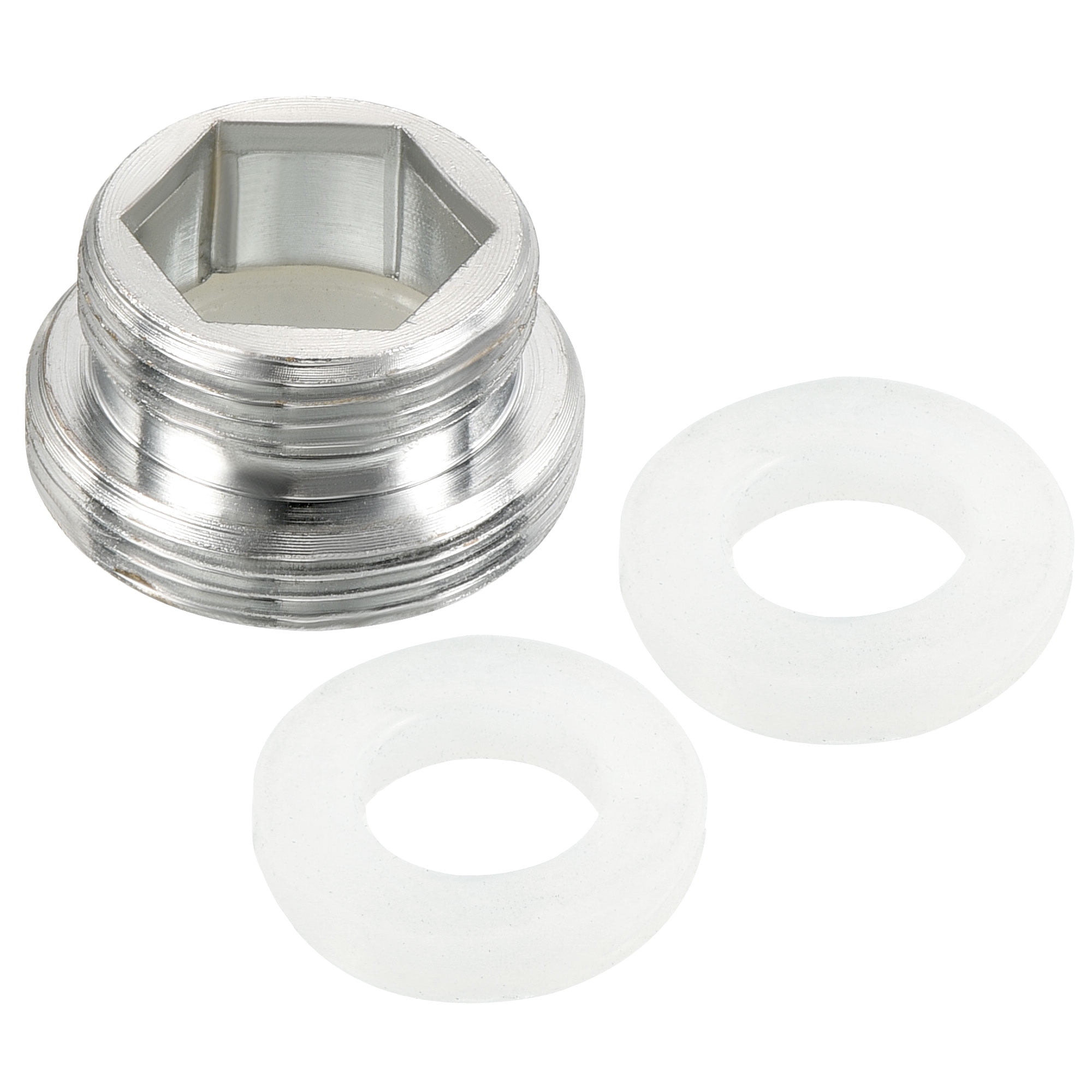 Uxcell M22*1.0 Male to M18*1.0 Male Thread Chrome Faucet Aerator ...