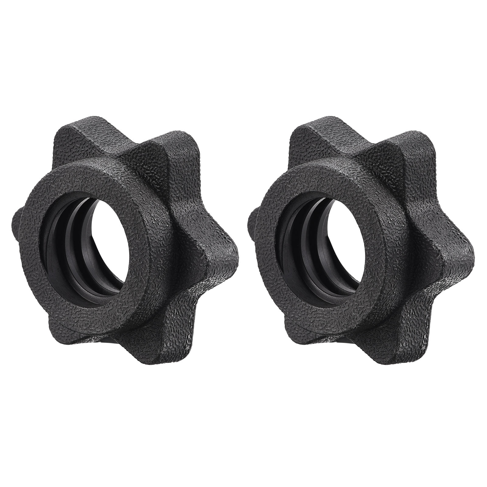 Uxcell M25 Plastic Anti-Slip Lock Screw Dumbbell Hex Nut for Barbell 2 ...