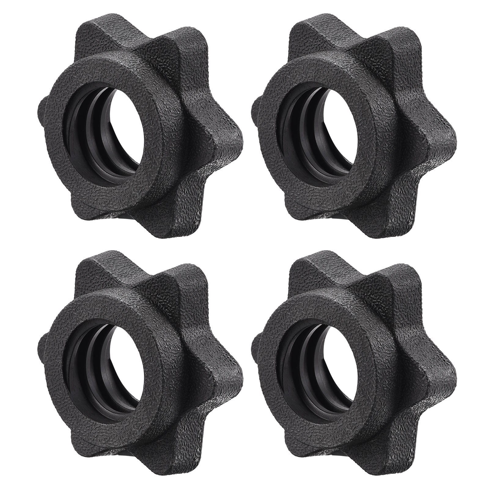 Uxcell M25 Plastic Anti-Slip Lock Screw Dumbbell Hex Nut for Barbell 4 ...