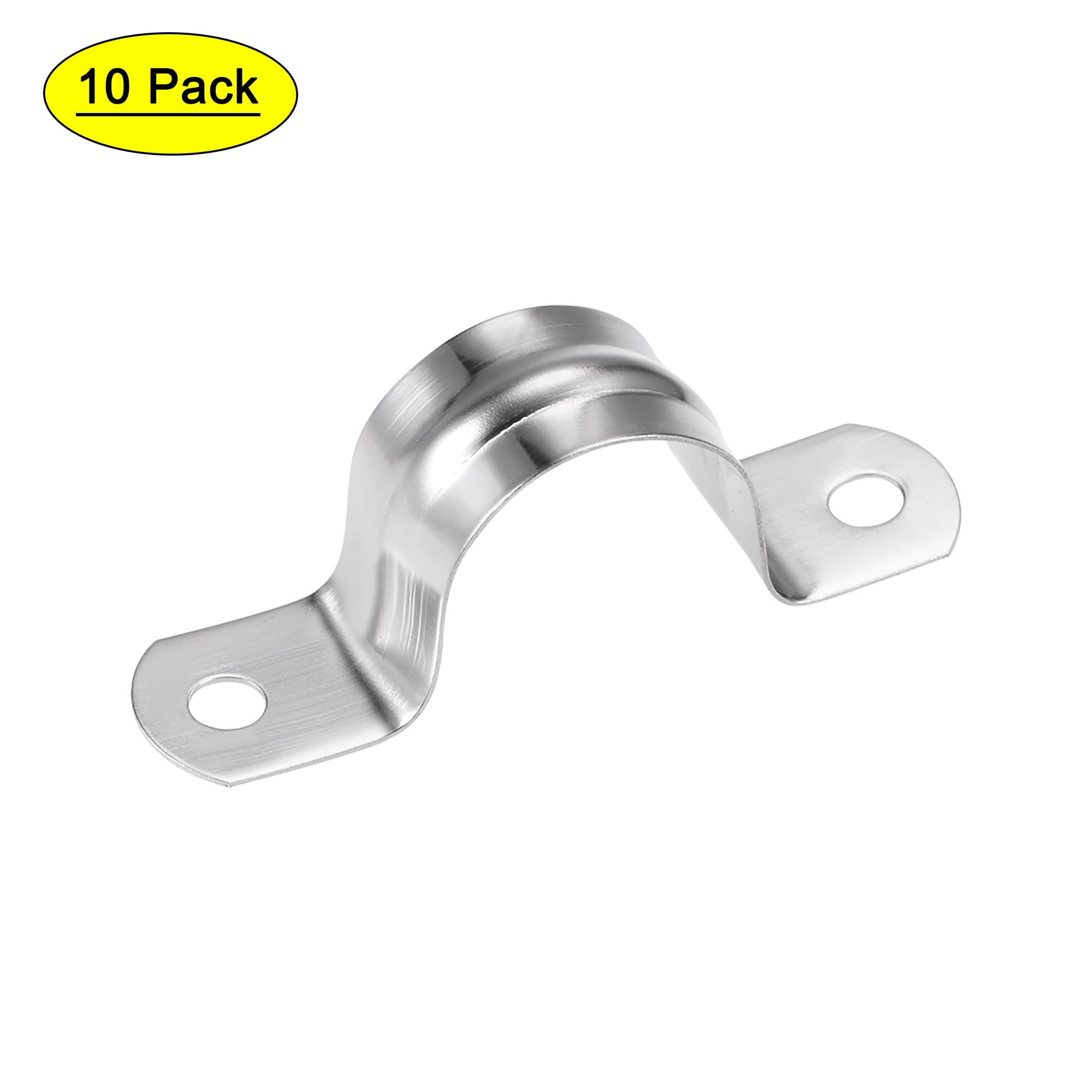 Uxcell M25 U Shaped Conduit Clamp Saddle Strap Tube Pipe Clip Stainless ...