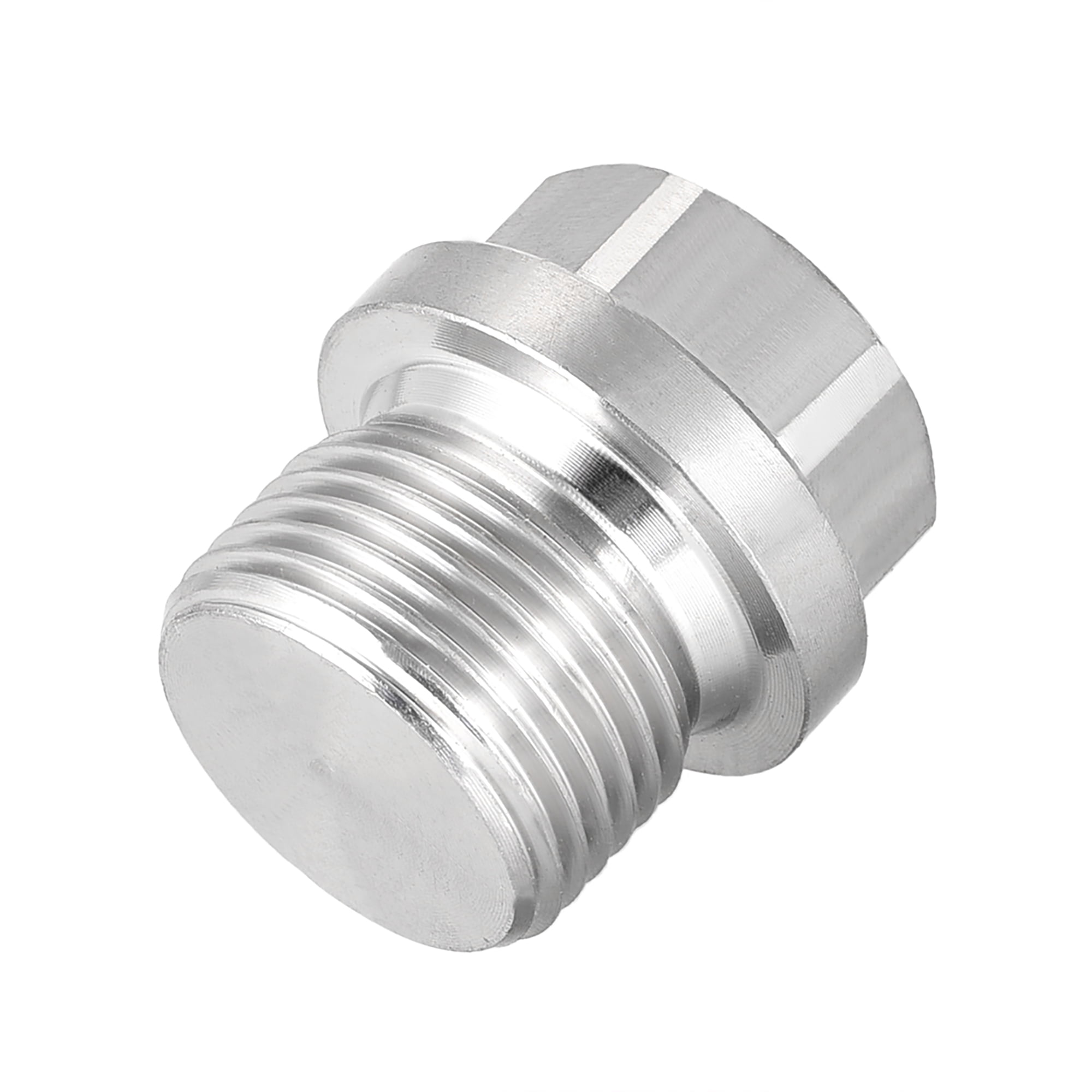 Uxcell M27 x 1.5 Male Outer Hex Head Plug 304 Stainless Steel Solid ...