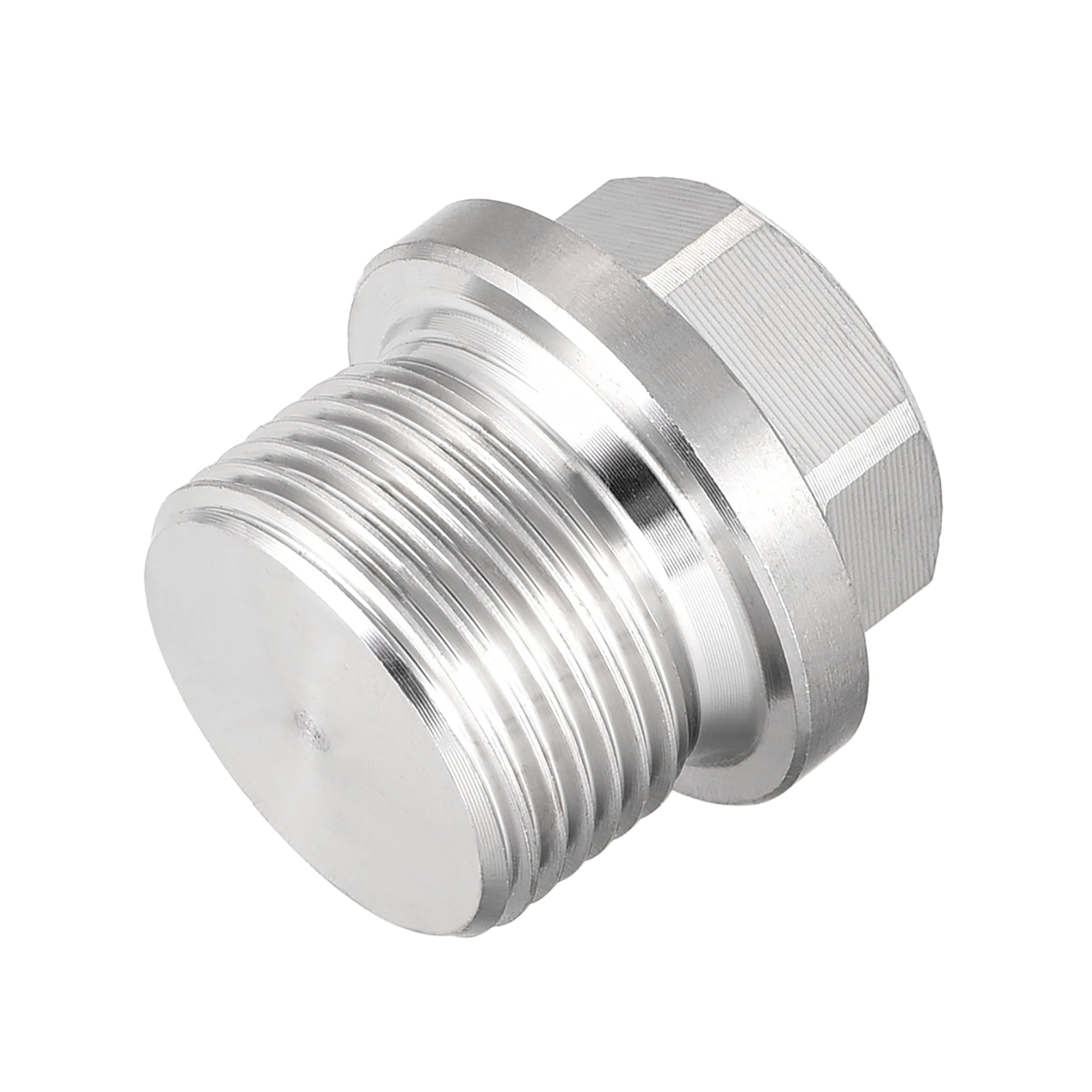 Uxcell M27 x 1.5 Male Outer Hex Head Plug 304 Stainless Steel Solid ...