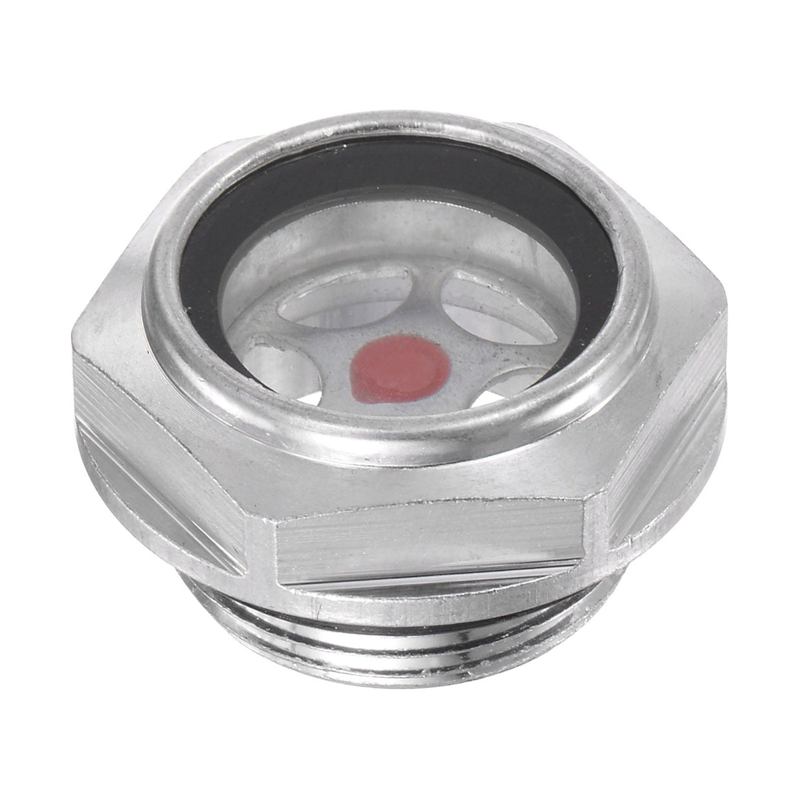 Uxcell M27x1.5mm Male Threaded 20mm Height Aluminum Air Compressor Oil ...