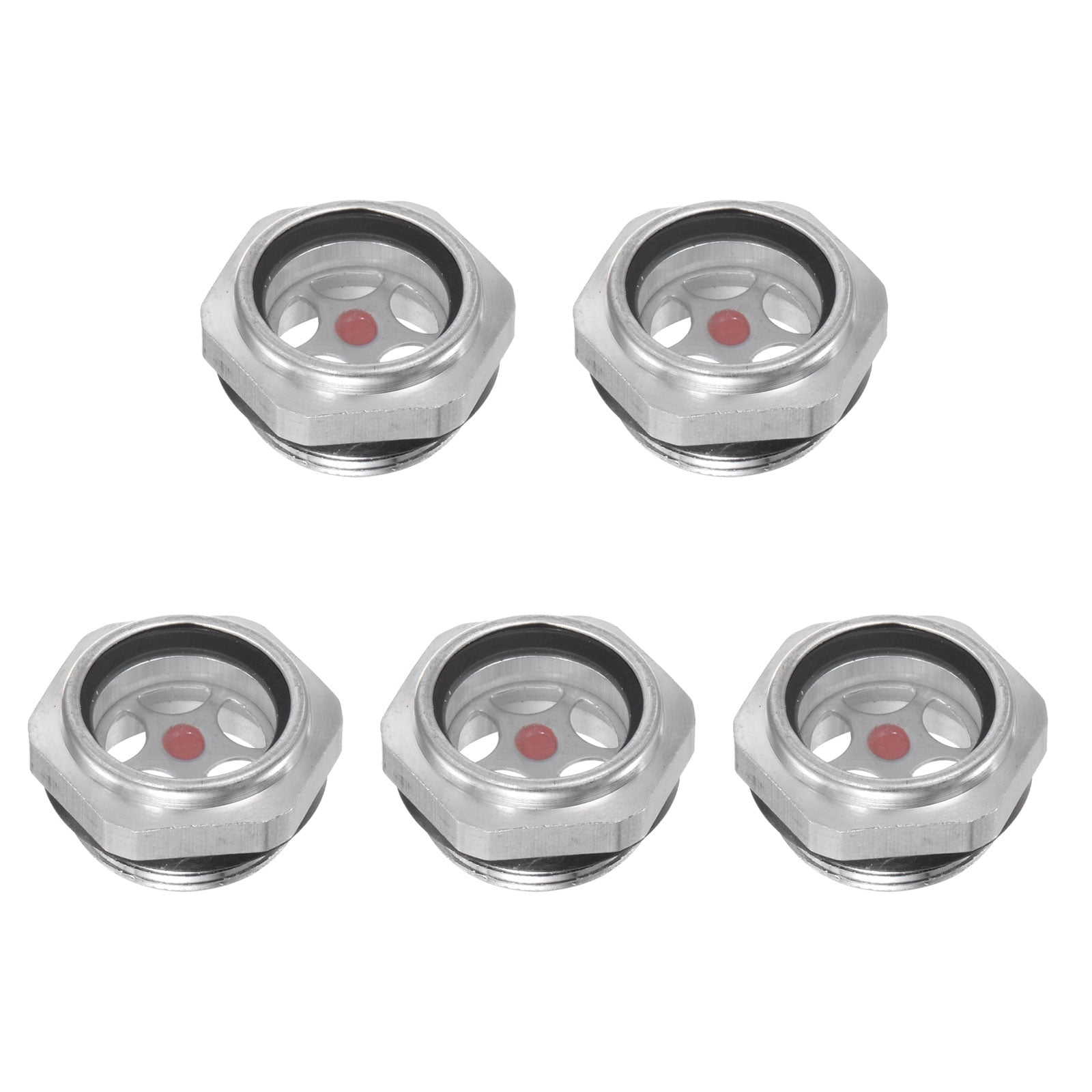 Uxcell M27x1.5mm Male Threaded Aluminum Air Compressor Oil Level Gauge ...