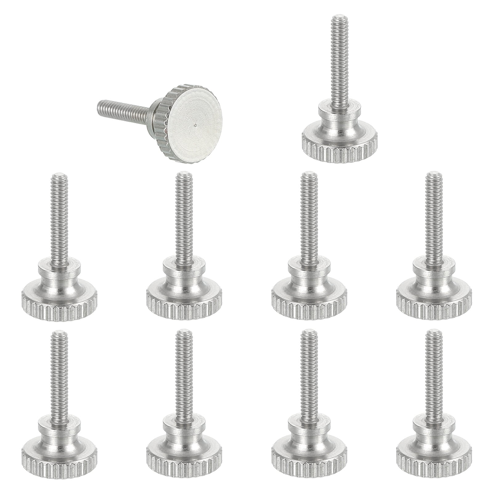Uxcell M2x10mm Vernier Caliper Screws, 304 Stainless Steel Flat Head Shoulder Thumb Screws ...