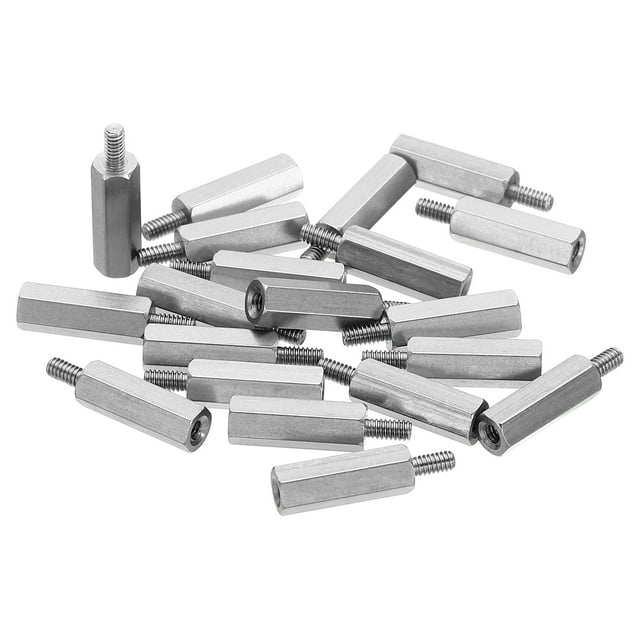 Uxcell M2x12mm+4mm Male-Female Hex Standoff Screws, Stainless Steel PCB Standoffs for ...