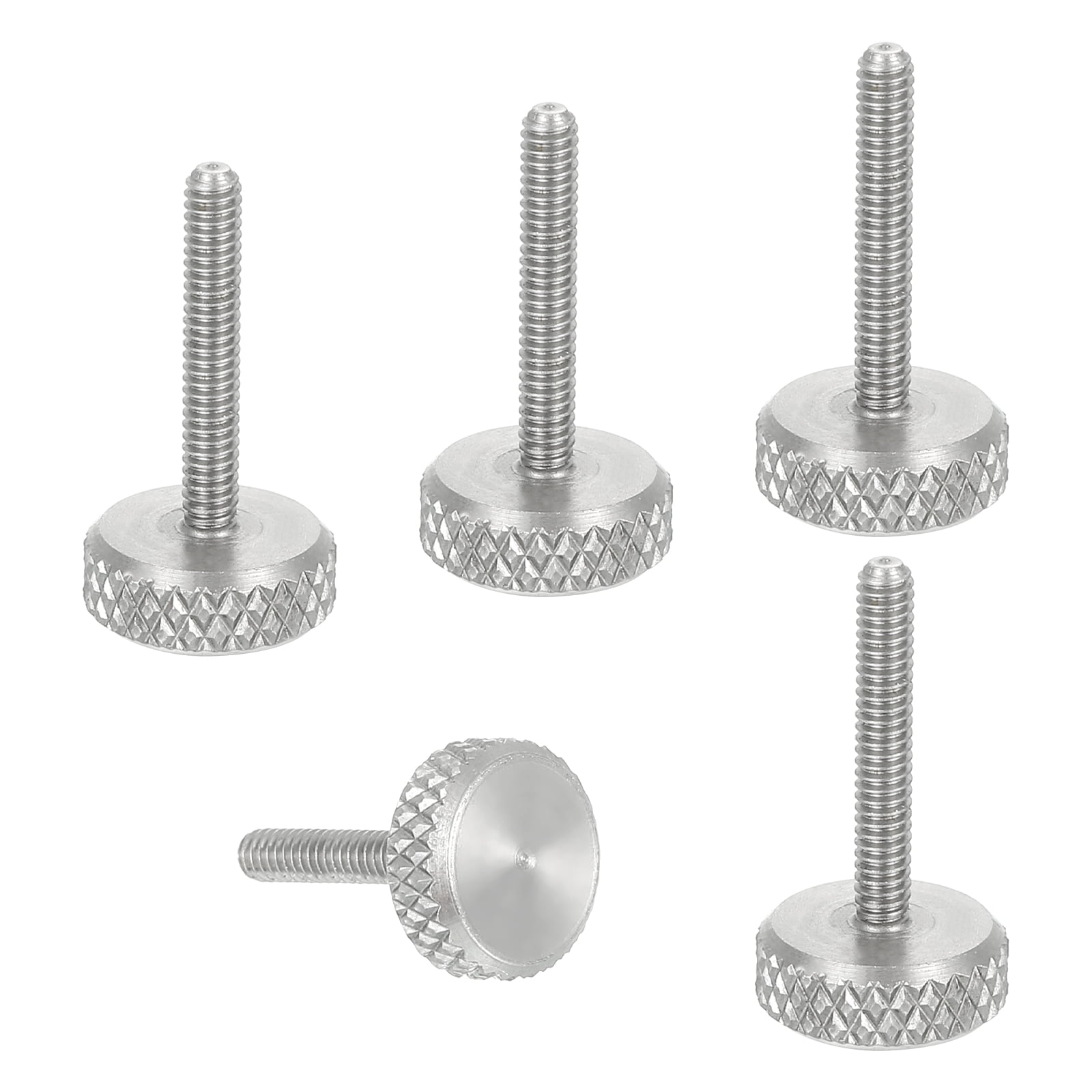 Uxcell M2x12mm Vernier Caliper Screws, 304 Stainless Steel Flat Head Thumb Screws Metric Diamond ...