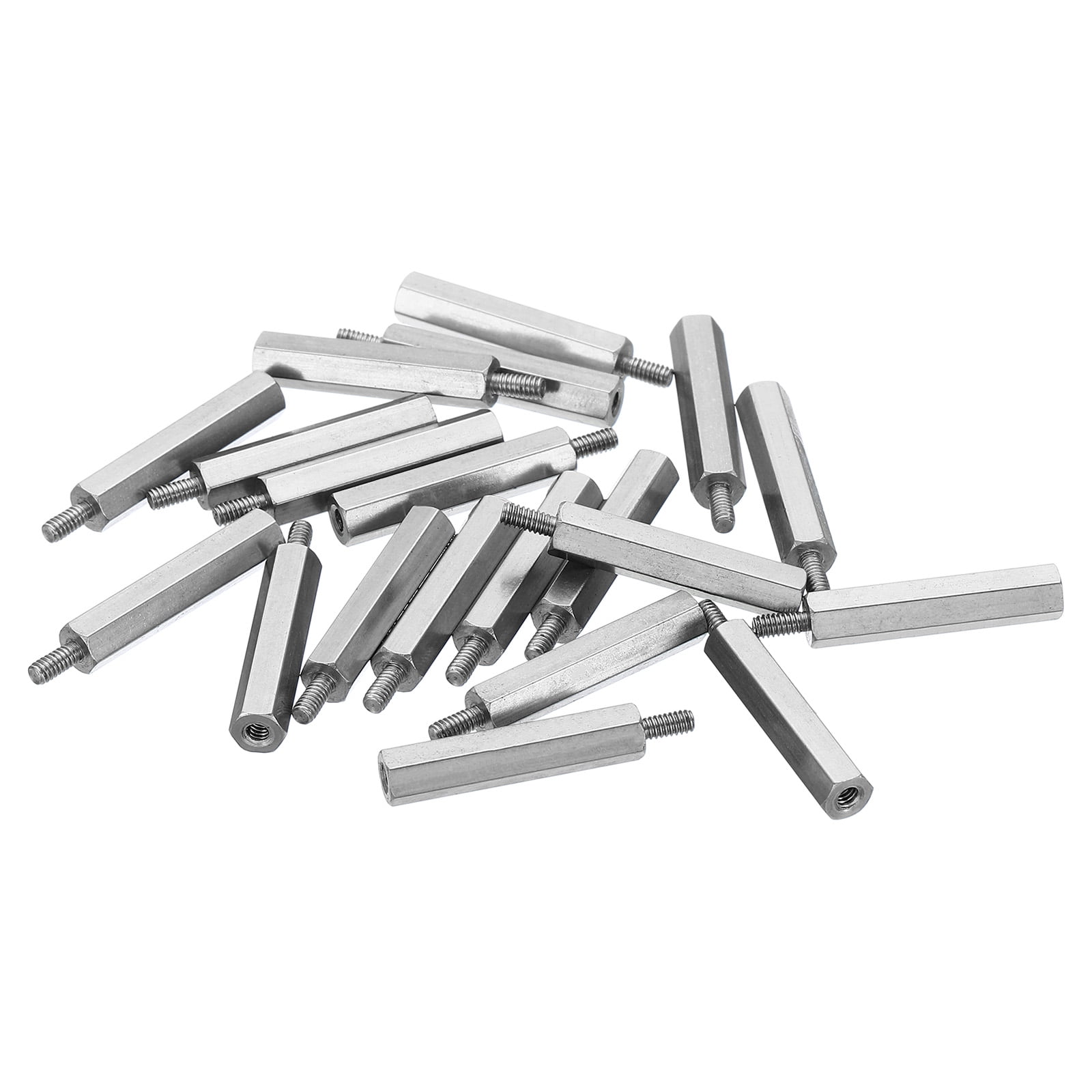 Uxcell M2x20mm+4mm Male-Female Hex Standoff Screws, Stainless Steel PCB Standoffs for ...