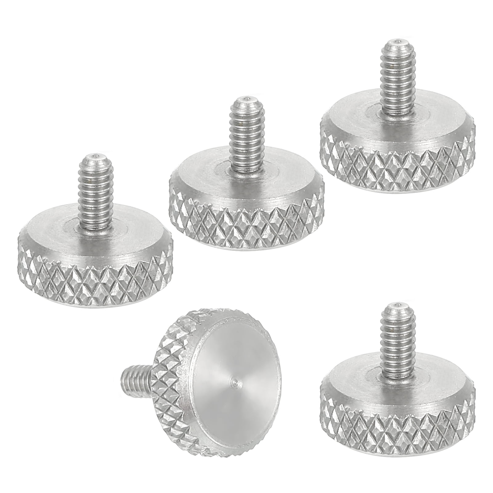 Uxcell M2x4mm Vernier Caliper Screws, 304 Stainless Steel Flat Head Thumb Screws Metric Diamond ...
