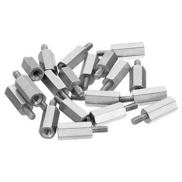 Uxcell M2.5x6+5mm Nylon Hex Spacer Standoffs PCB Standoff Screws Nuts, 1Set/100Pcs - Walmart.com