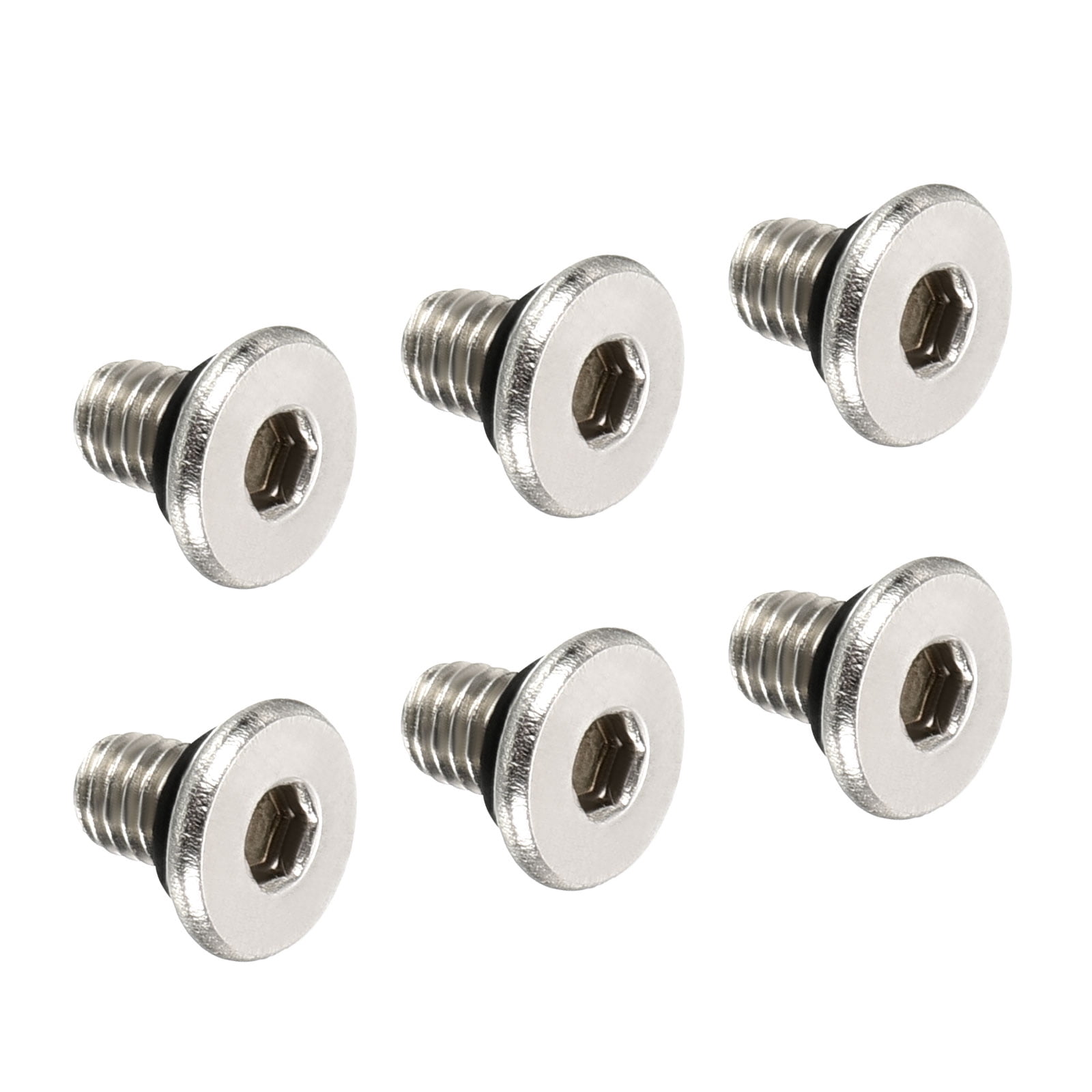 Uxcell M3*0.5 Internal Hex Head Pipe Fitting Plug, 6 Pack Male Thread ...