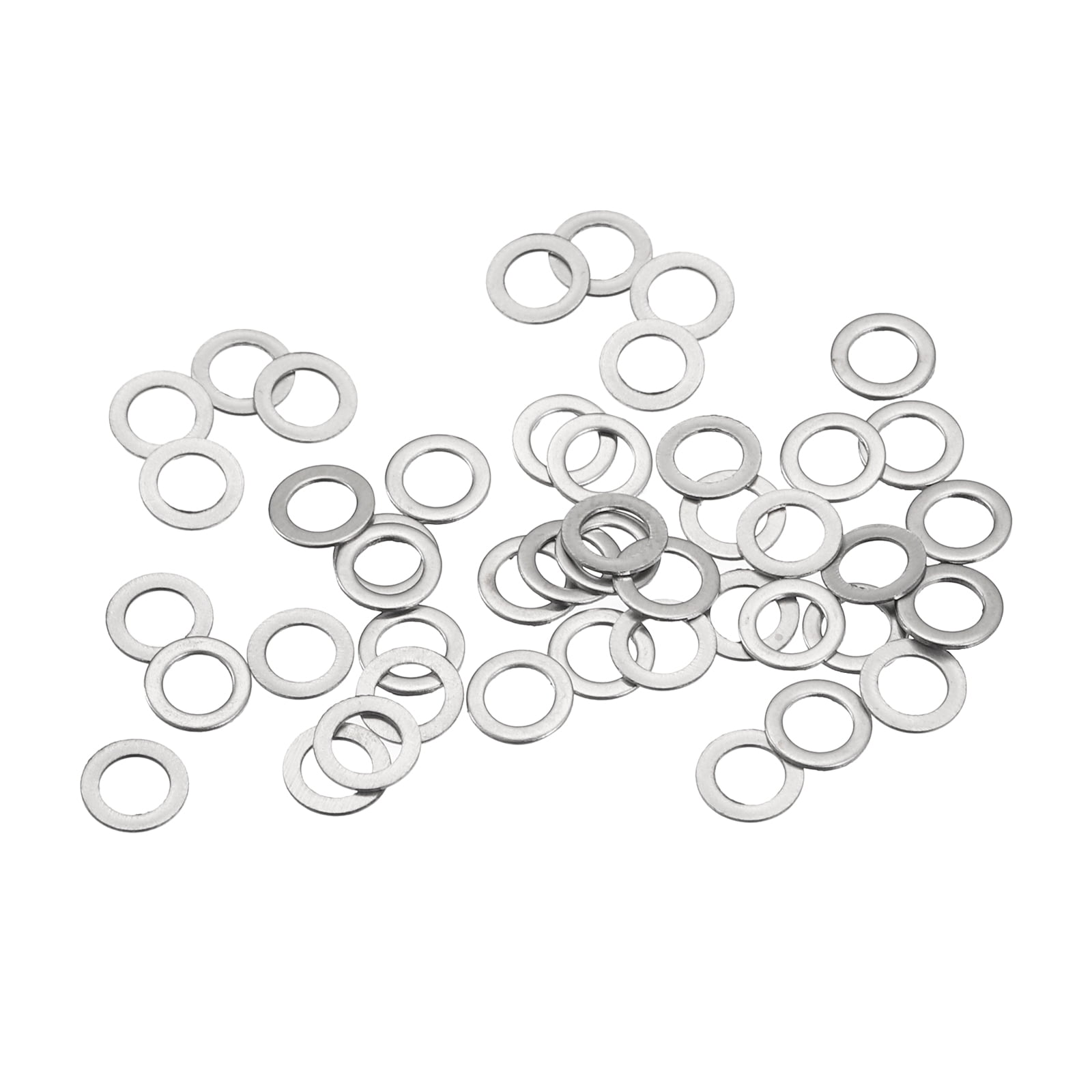 Uxcell M3 304 Stainless Steel Flat Washers, 3x5x0.5mm Ultra Thin Flat ...
